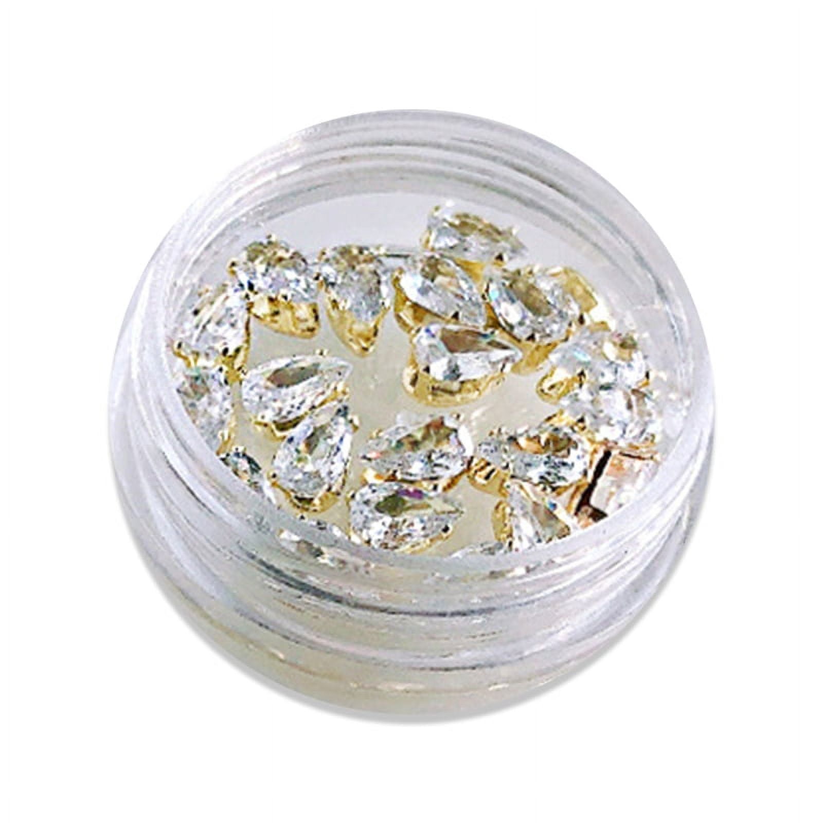 Milue 20-Piece Popular Nail Rhinestones Nail Diamonds Crystals Shining ...