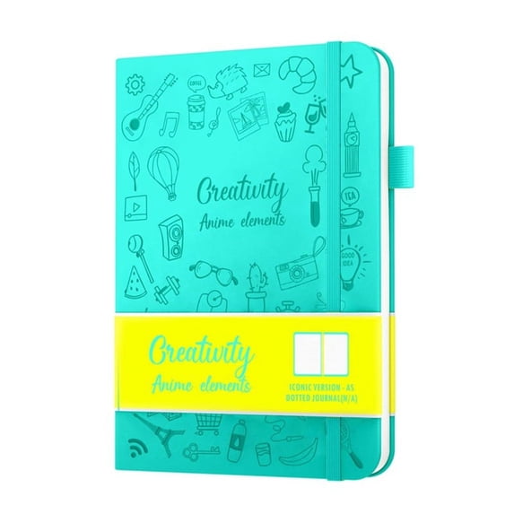Milue 200 Pages A5 Dotted and Lined Notepad Journal Notebook Thick ...