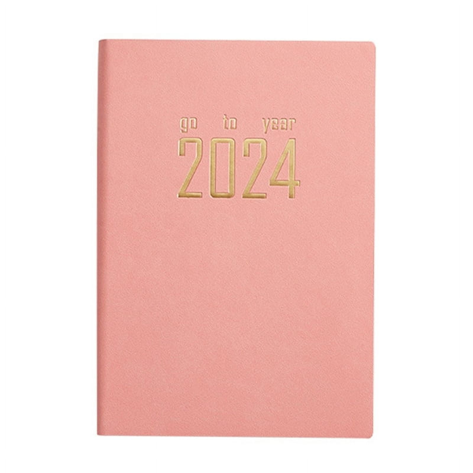 Milue 2024 Academic Planner Notebook Ribbon Page Mark Daily Page ...