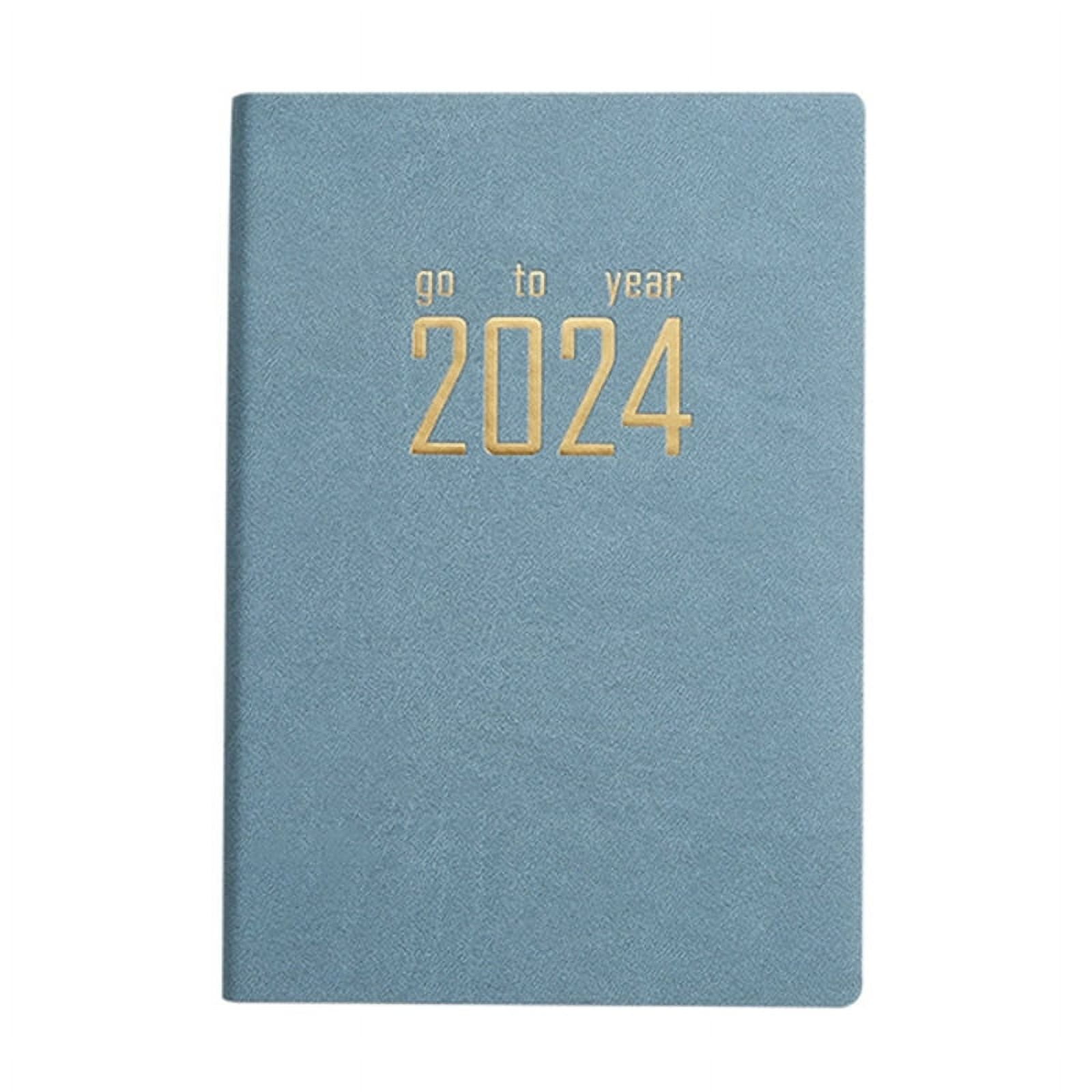 Milue 2024 Academic Planner Notebook Ribbon Page Mark Daily Page ...