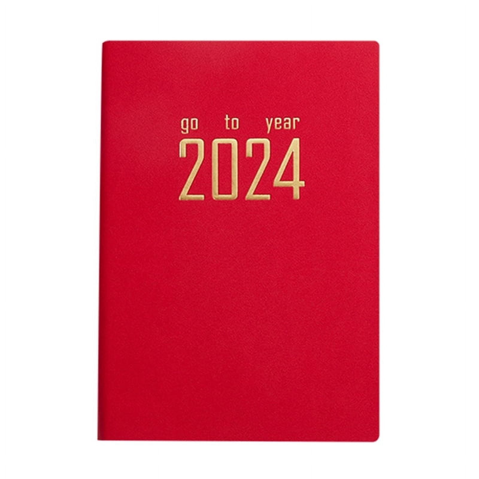 Milue 2024 Academic Planner Notebook Ribbon Page Mark Daily Page ...