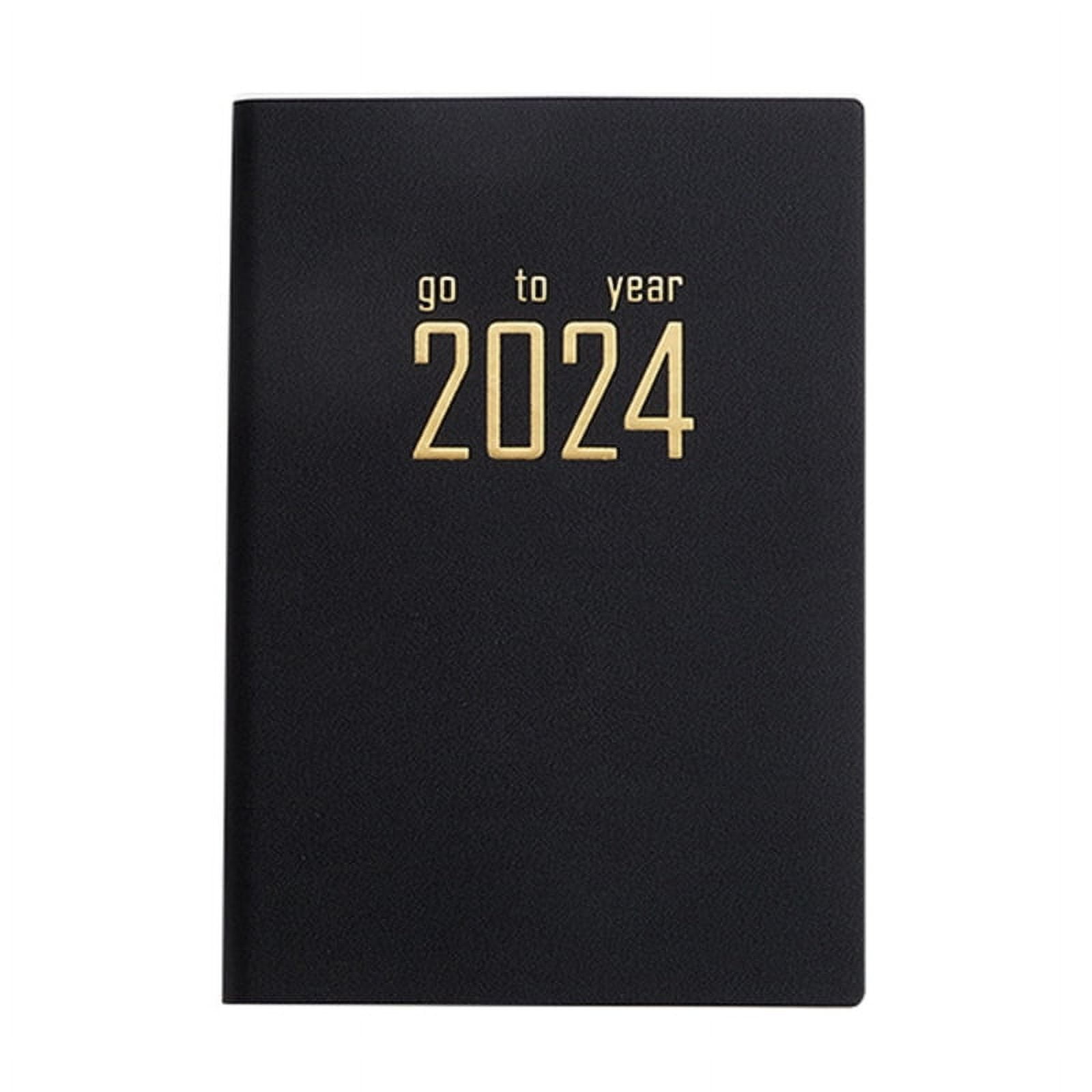 Milue 2024 Academic Planner Notebook Ribbon Page Mark Daily Page ...