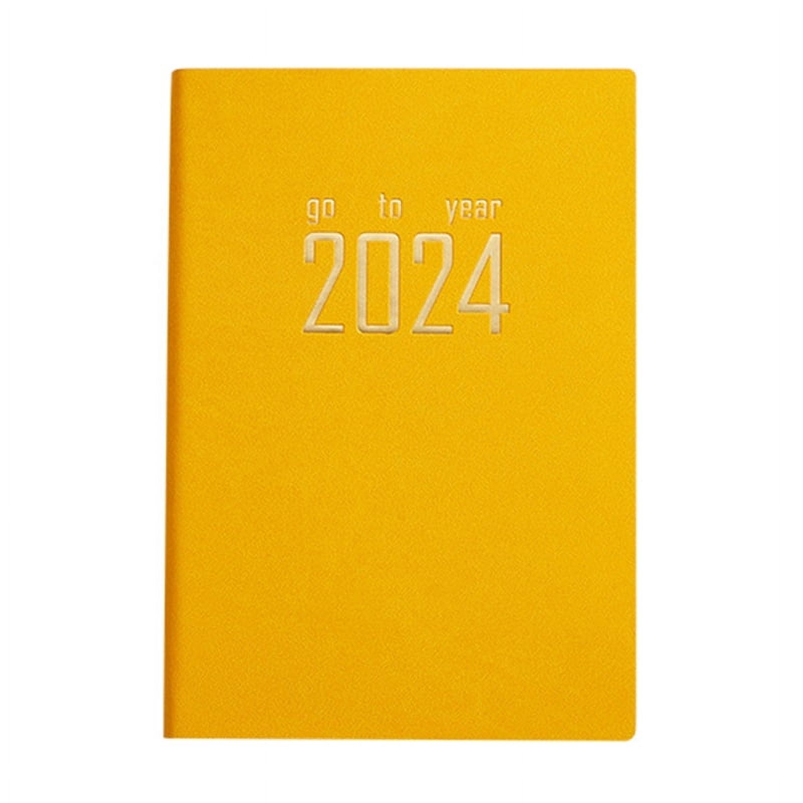 Milue 2024 Academic Planner Notebook Ribbon Page Mark Daily Page ...
