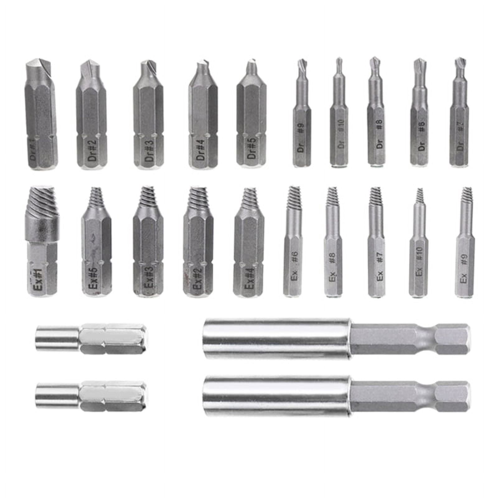 Milue 24Pcs Damaged Screw Extractor Remover for Stripped Head Screws ...