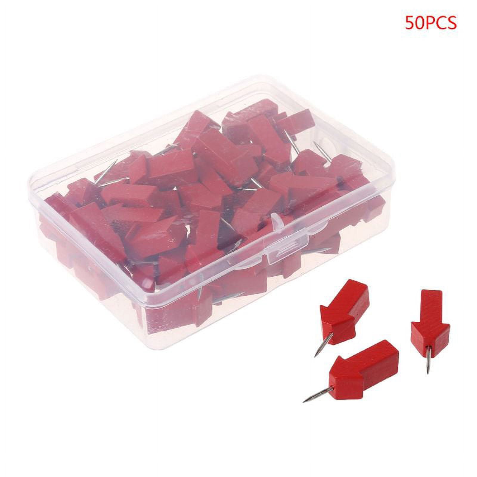 Milue 25/50pcs for Arrow Map Markers Wooden Pushpins Photo Studs Cork ...