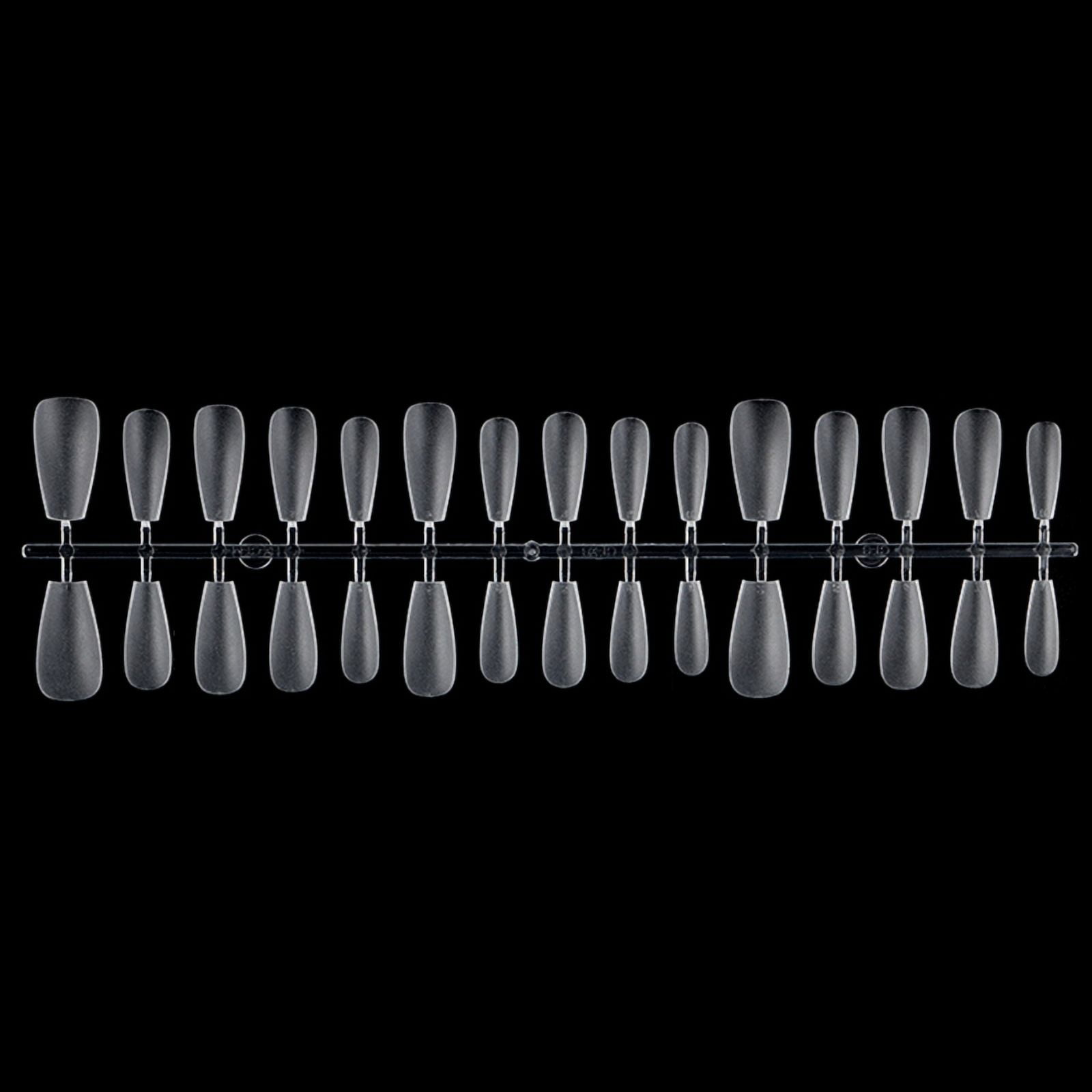 Milue 300 Pieces Coffin Nails Ballerina Nails Tips Almond Shaped False Nail Tips T