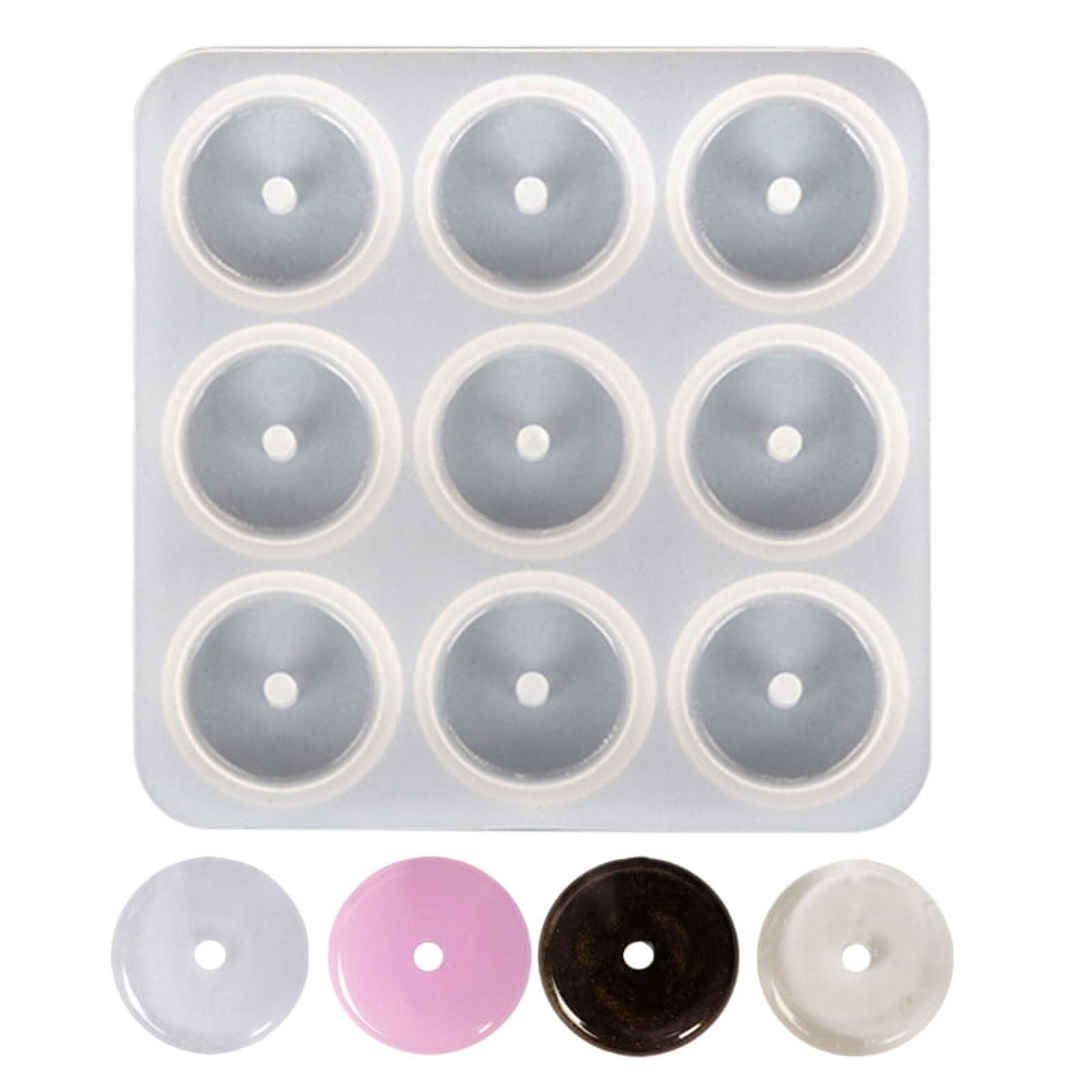 Milue 3D Hollow Round Silicone Molds Epoxy Resin Casting Mold Handmade ...