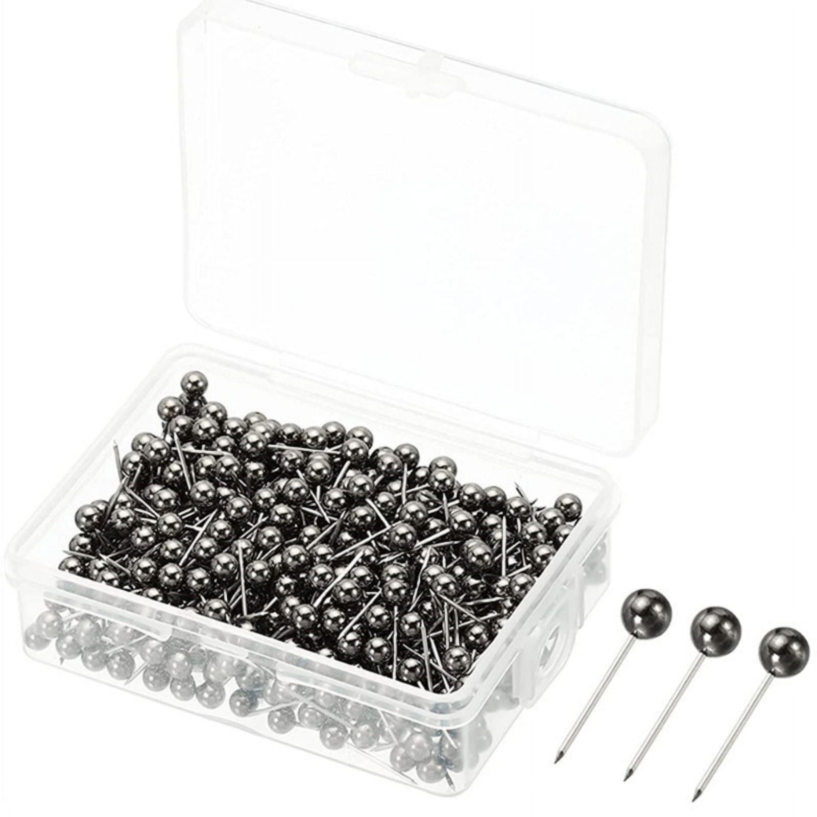 Milue 480/500Pcs Metallic Push Pins Ball-shape Pushpin Map Pin for ...