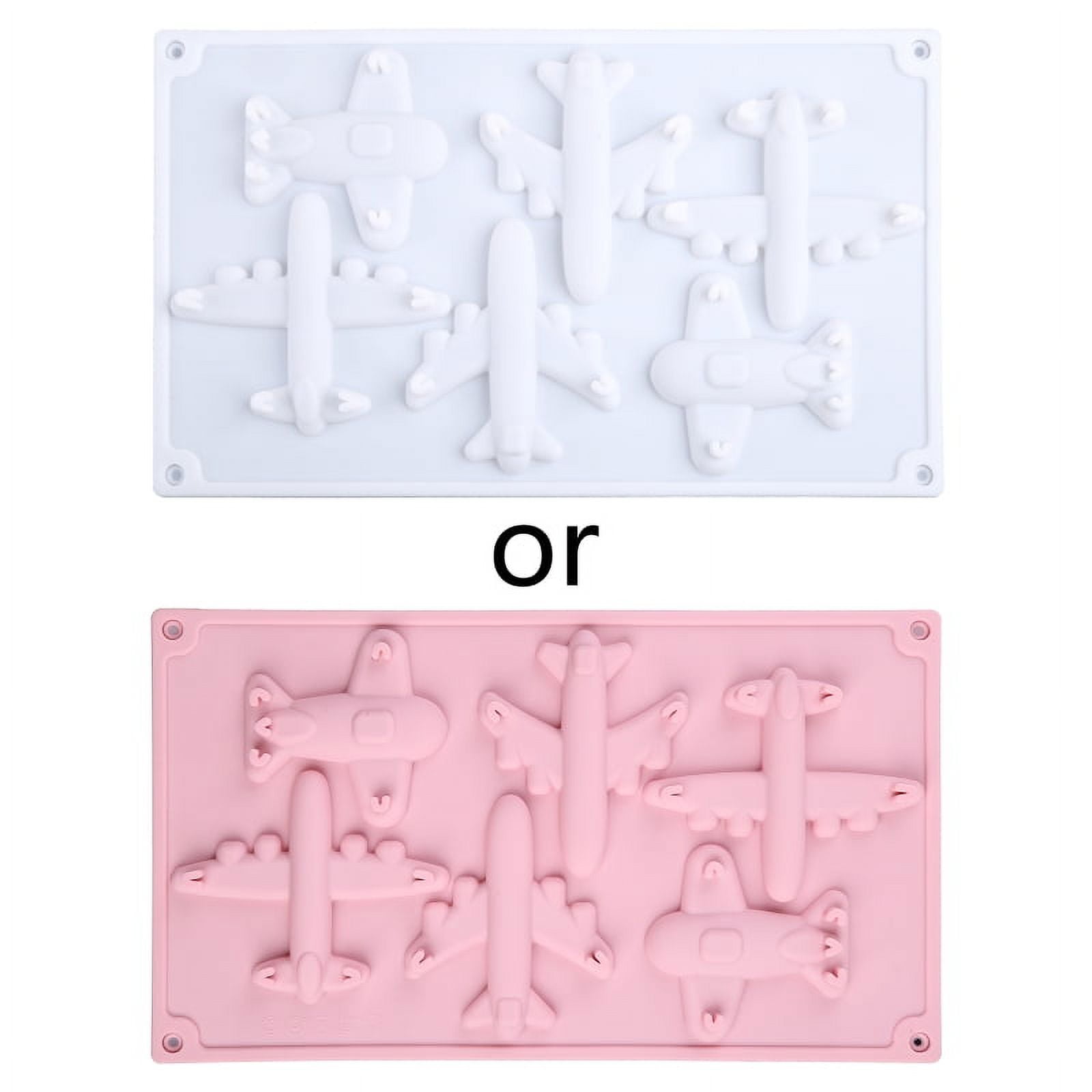 Milue 5 Cavity Aircraft Airplane Silicone Mold Fondant Mousse Cake ...