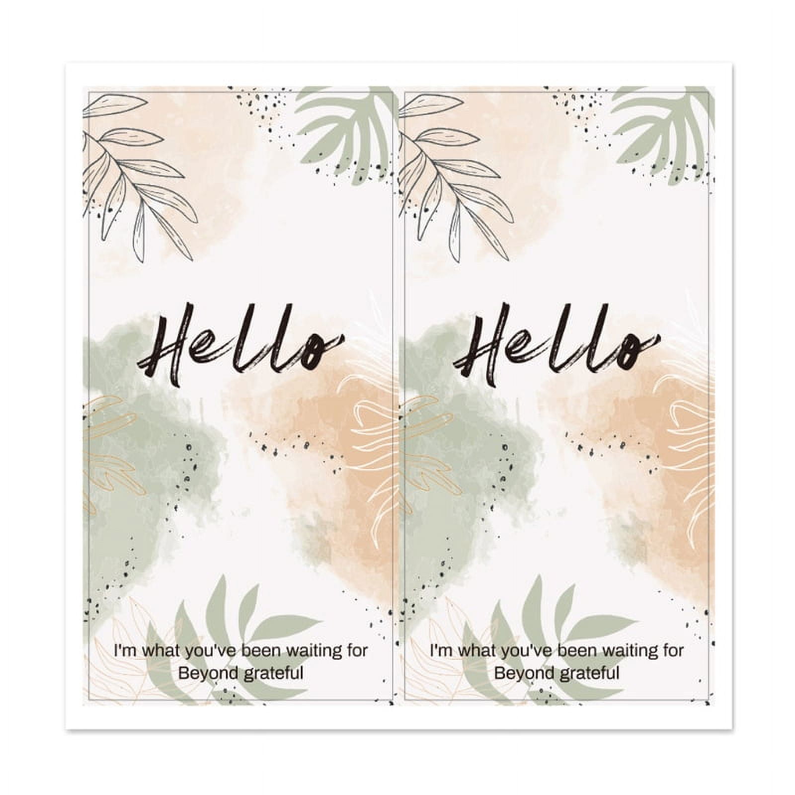 Milue 50Pcs Classic Self-Adhesive Wrap Label Package Name Card Stickers ...