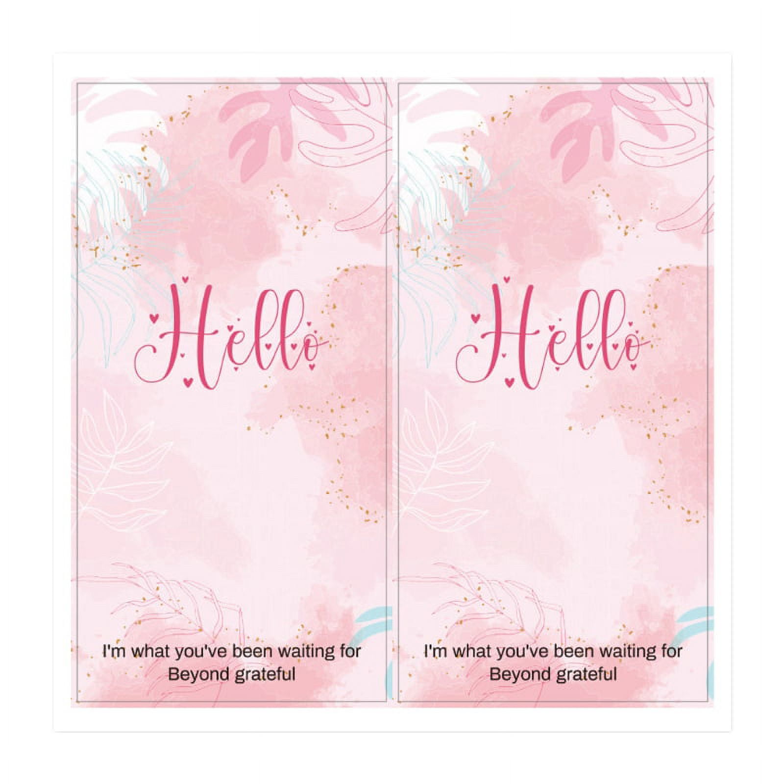 Milue 50Pcs Classic Self-Adhesive Wrap Label Package Name Card Stickers ...