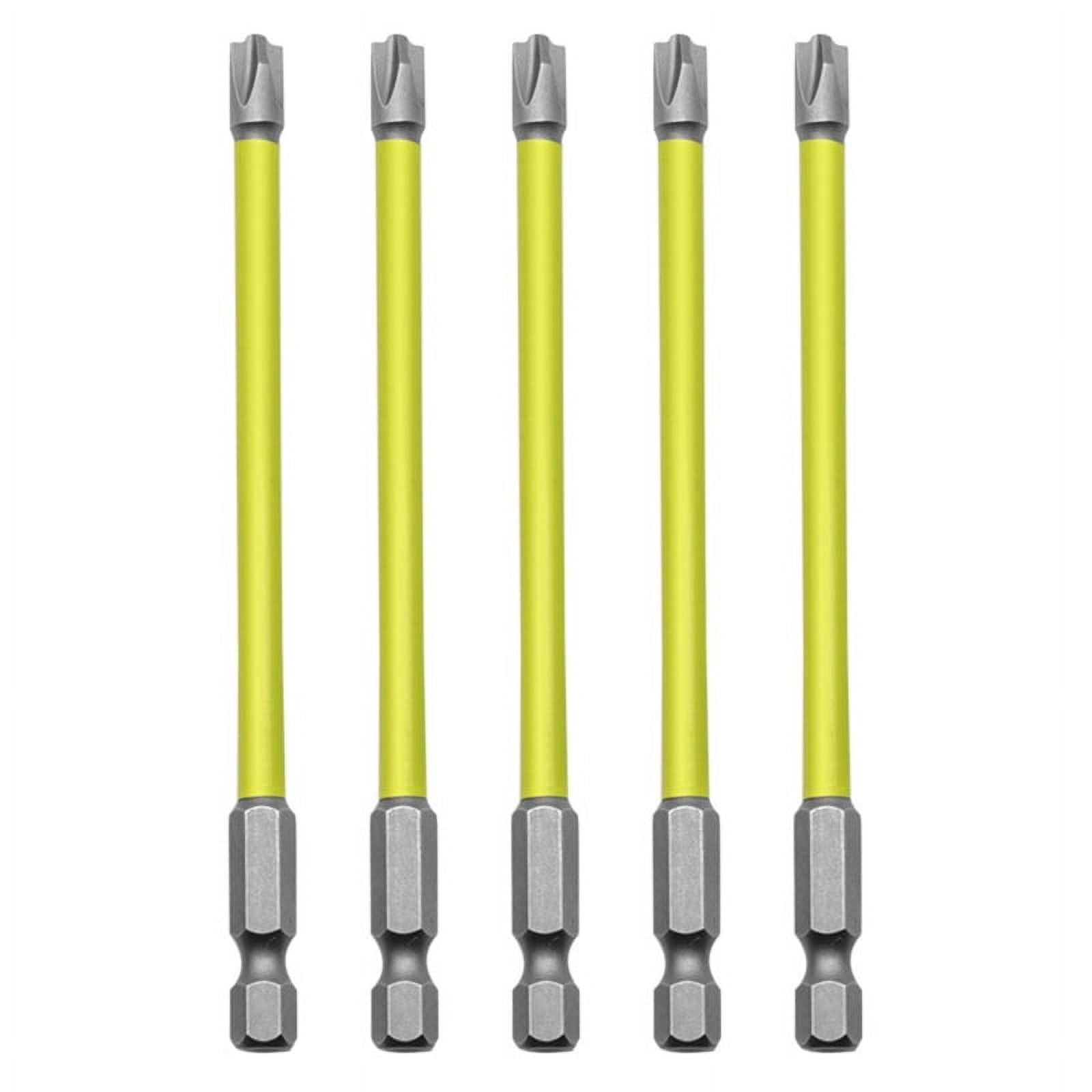 Milue 5Pcs Strong Magnetic Cross Flat Head Screwdriver Bit 65mm 110mm ...