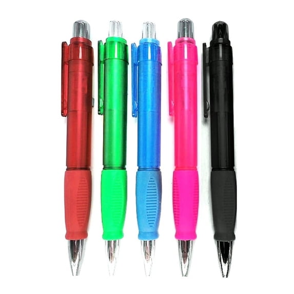 Milue 5Pcs/set Easy Grip Big Ballpoint Pen Cute Big Belly Shaped Auto ...