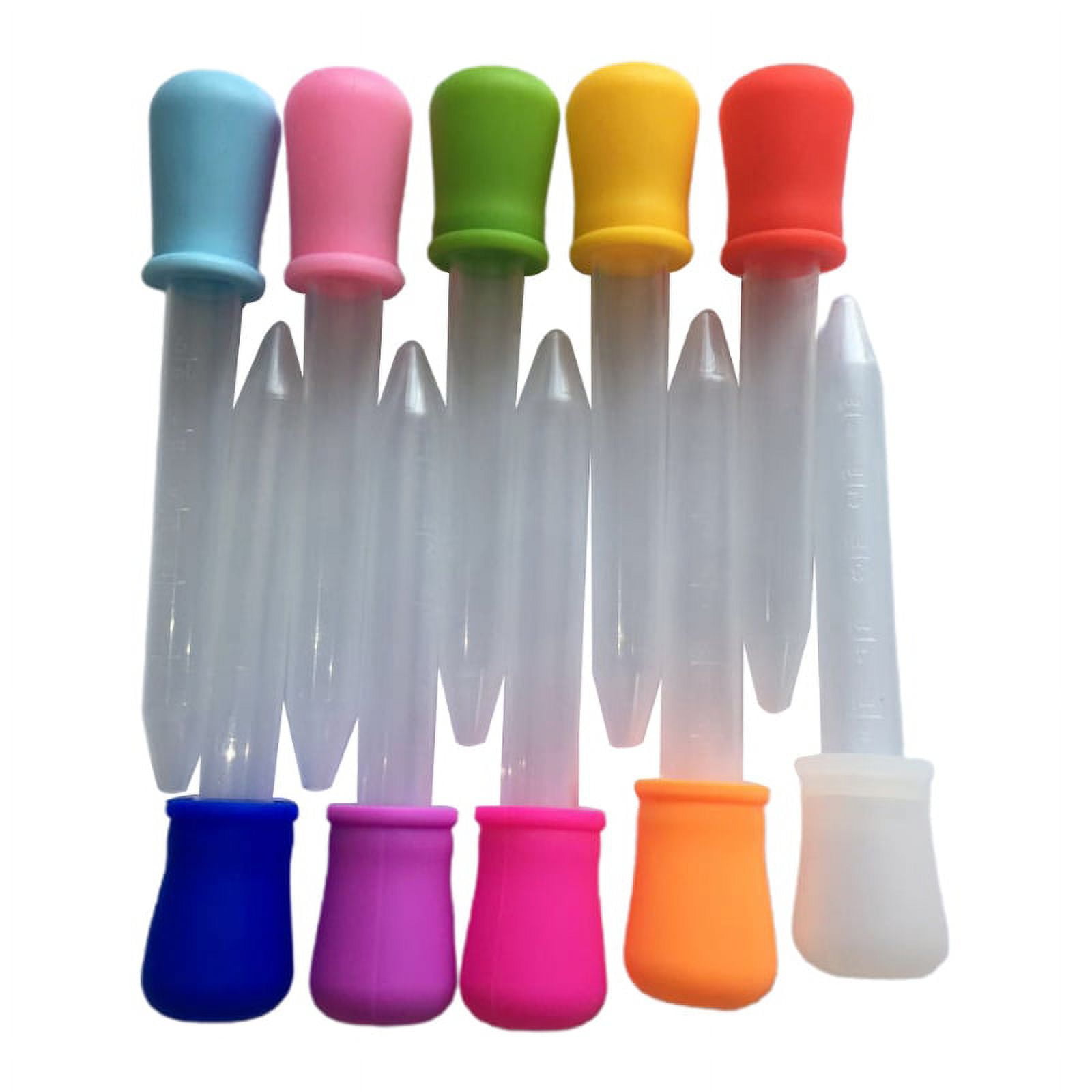 Milue 5ml Squeeze Transfer Pipettes Dropper Liquid Eye Ear Graduated ...