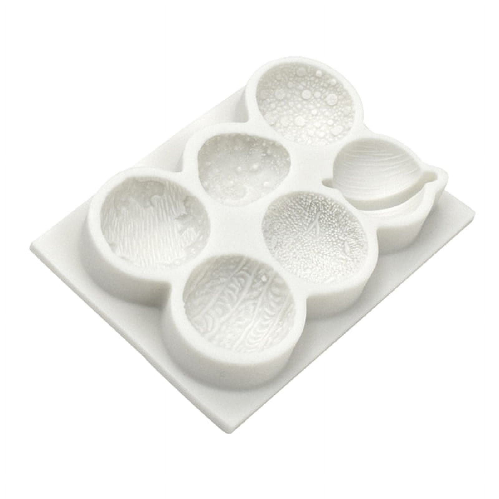 Milue 6 Cells Chocolate Mold Planet Shape Chocolate Candy Moulds Baking ...