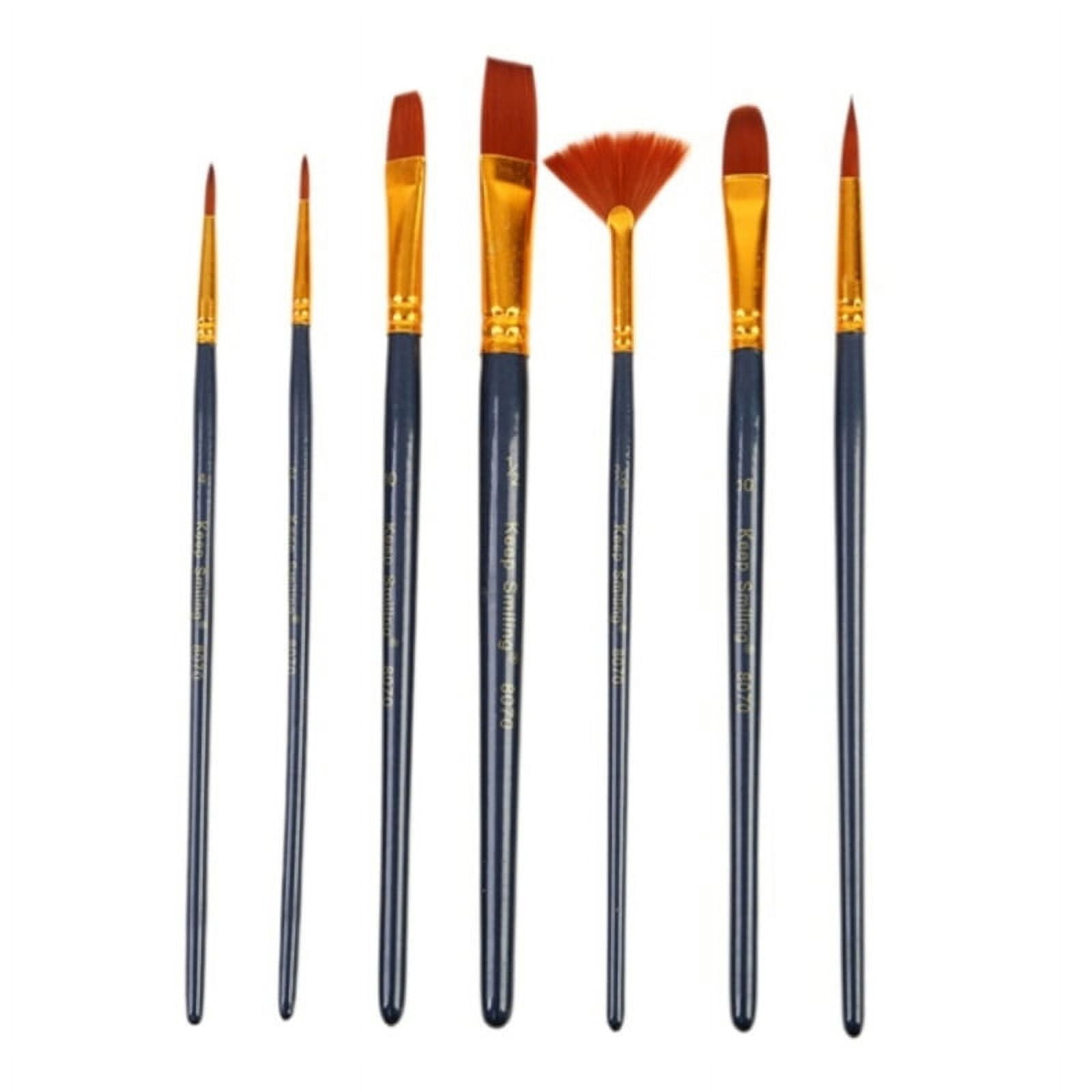 Milue 7x Artist Paintbrush Professional Paint Brush Set for Watercolor ...