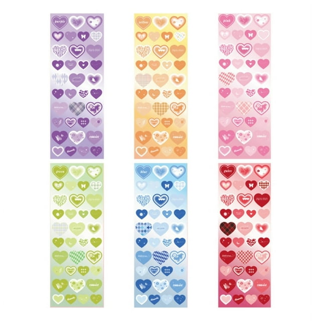 Milue Aesthetic Stickers-Washi Stickers Hand Account Stickers Cartoon ...