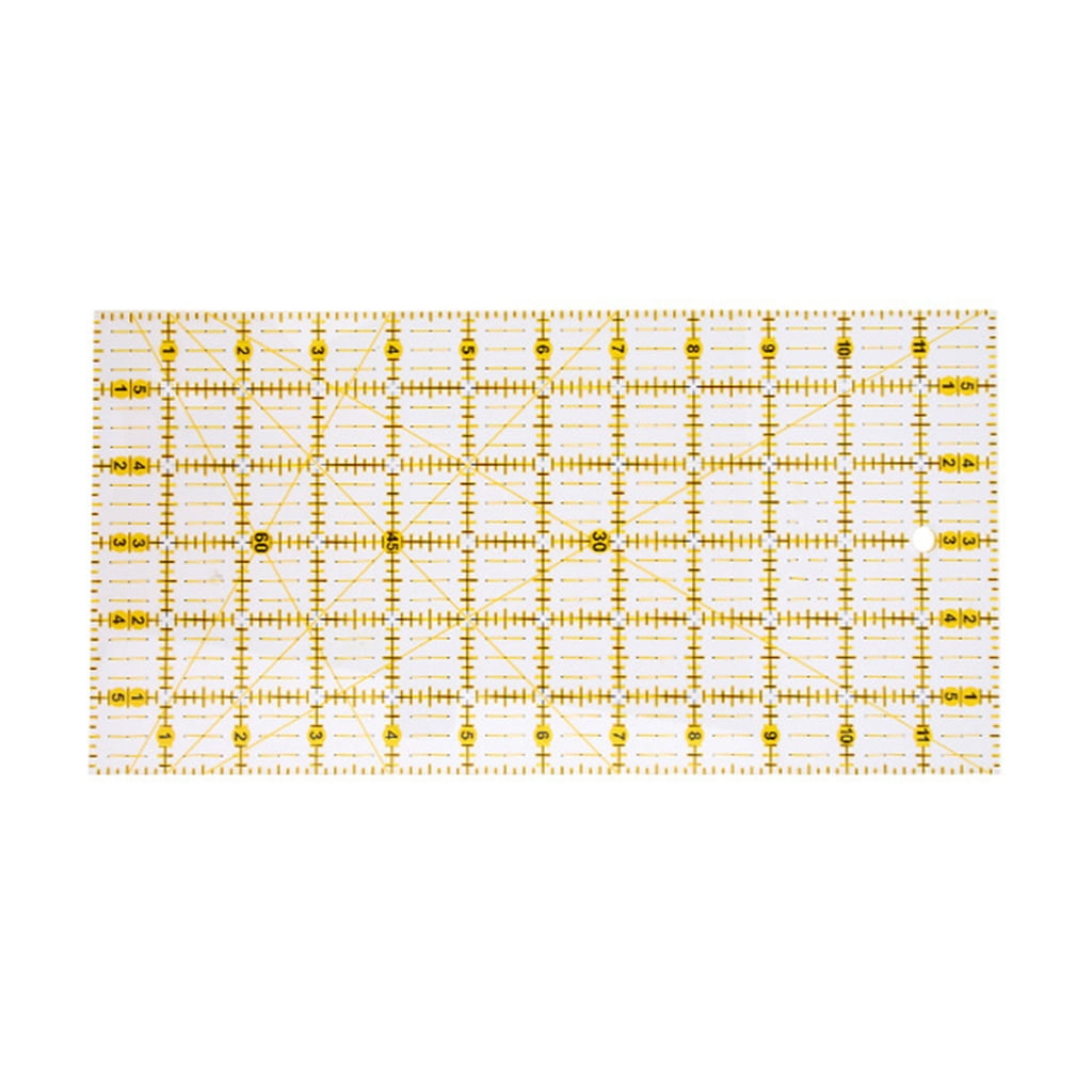 Milue Architect Template Drafting Ruler DIY Quilter-Square Ruler Fabric ...
