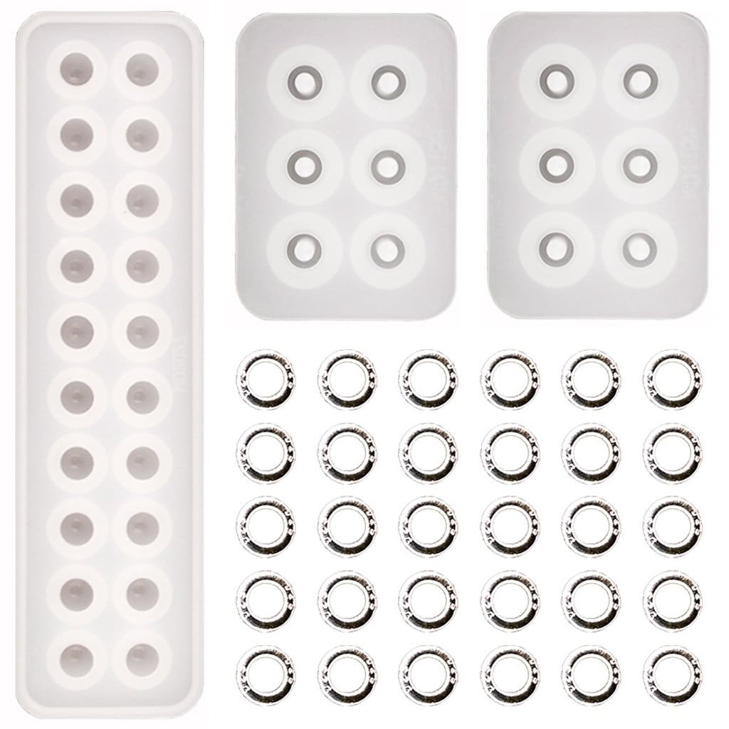 Milue Beads Resin Mold with Holes Silicone Mold for DIY Bracelet ...