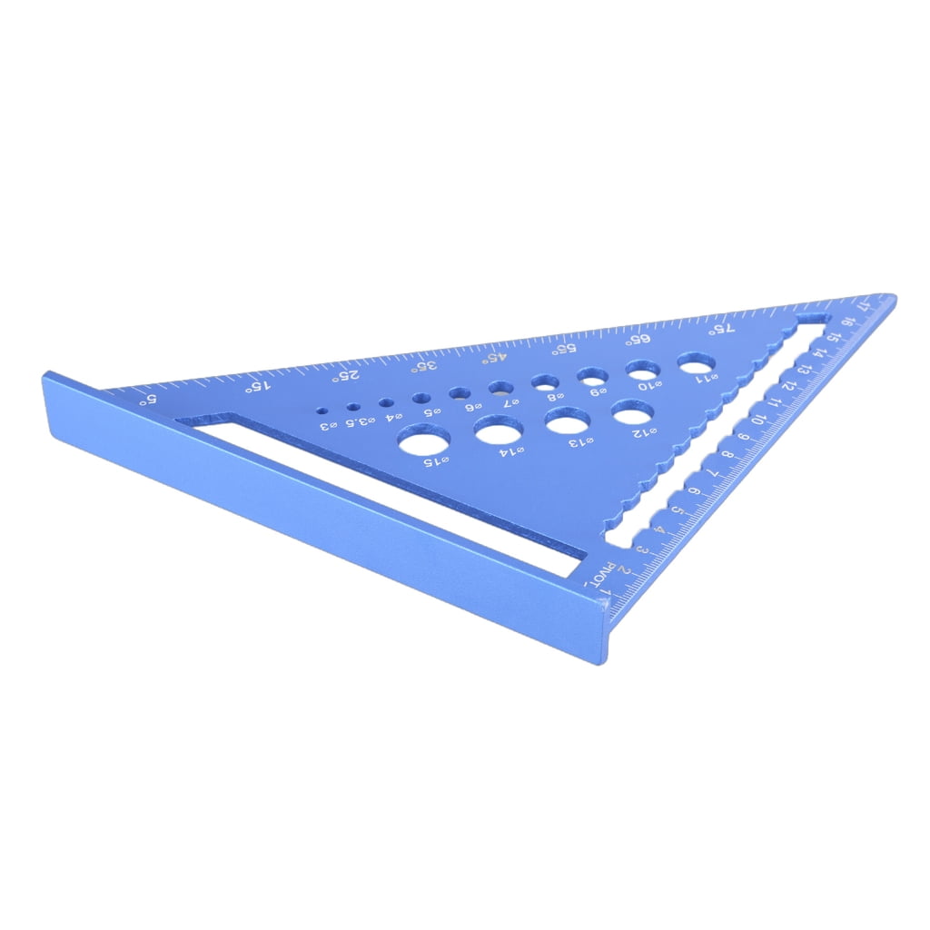 Milue Carpenter Squarer 7Inch Aluminum Protractor 45 90 Degree ...