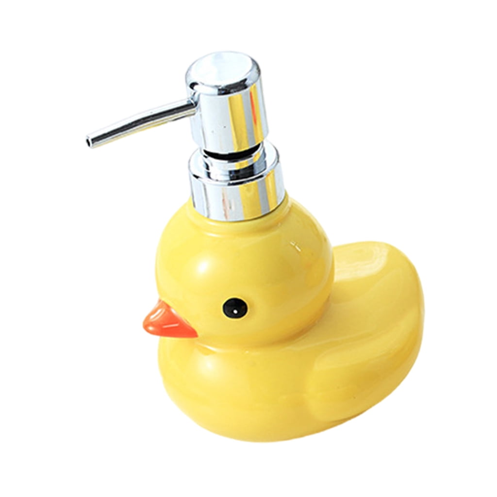 Milue Cartoon Ceramic Duck Dispenser Hand Soap Dispenser Foaming Soap ...