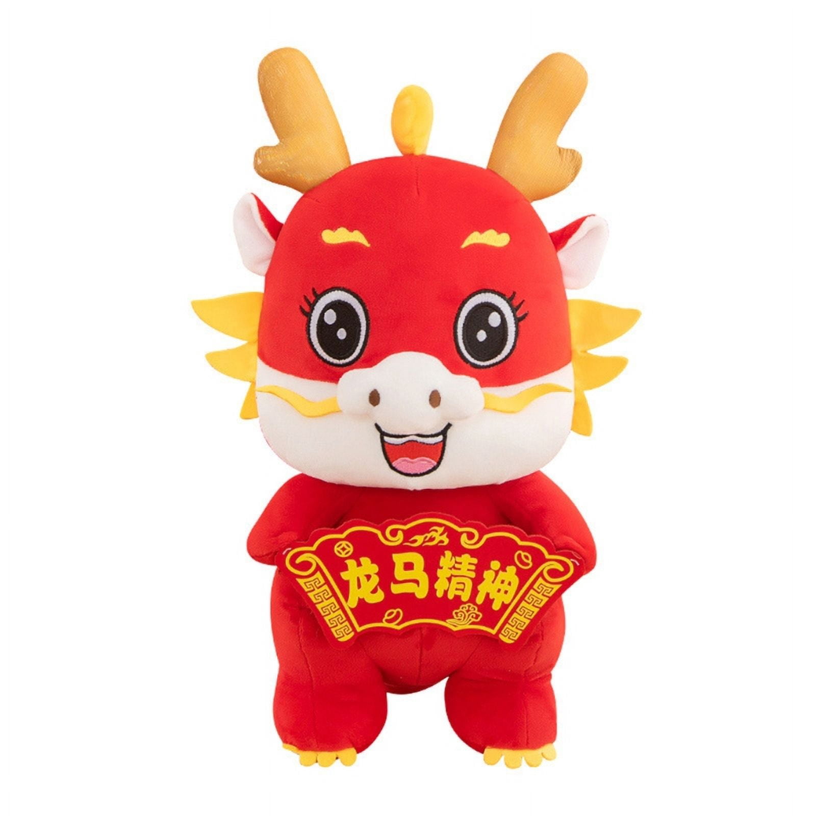 Milue Cartoon Plush Dragon Toy Cute Luck Dragon Stuffed Animals Plush ...