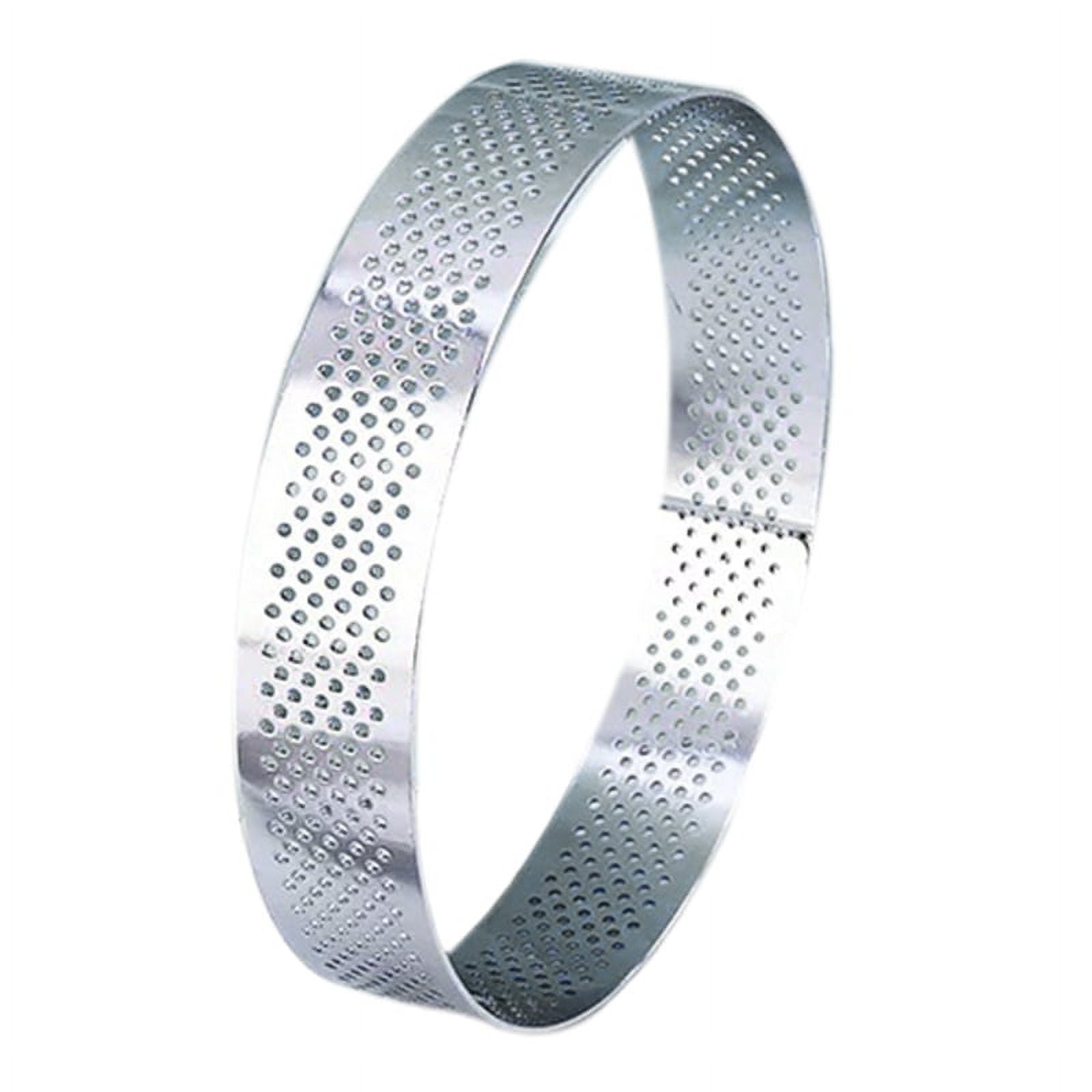 Milue Circular Food Grade Stainless Steel Circular Porous Tart Ring ...