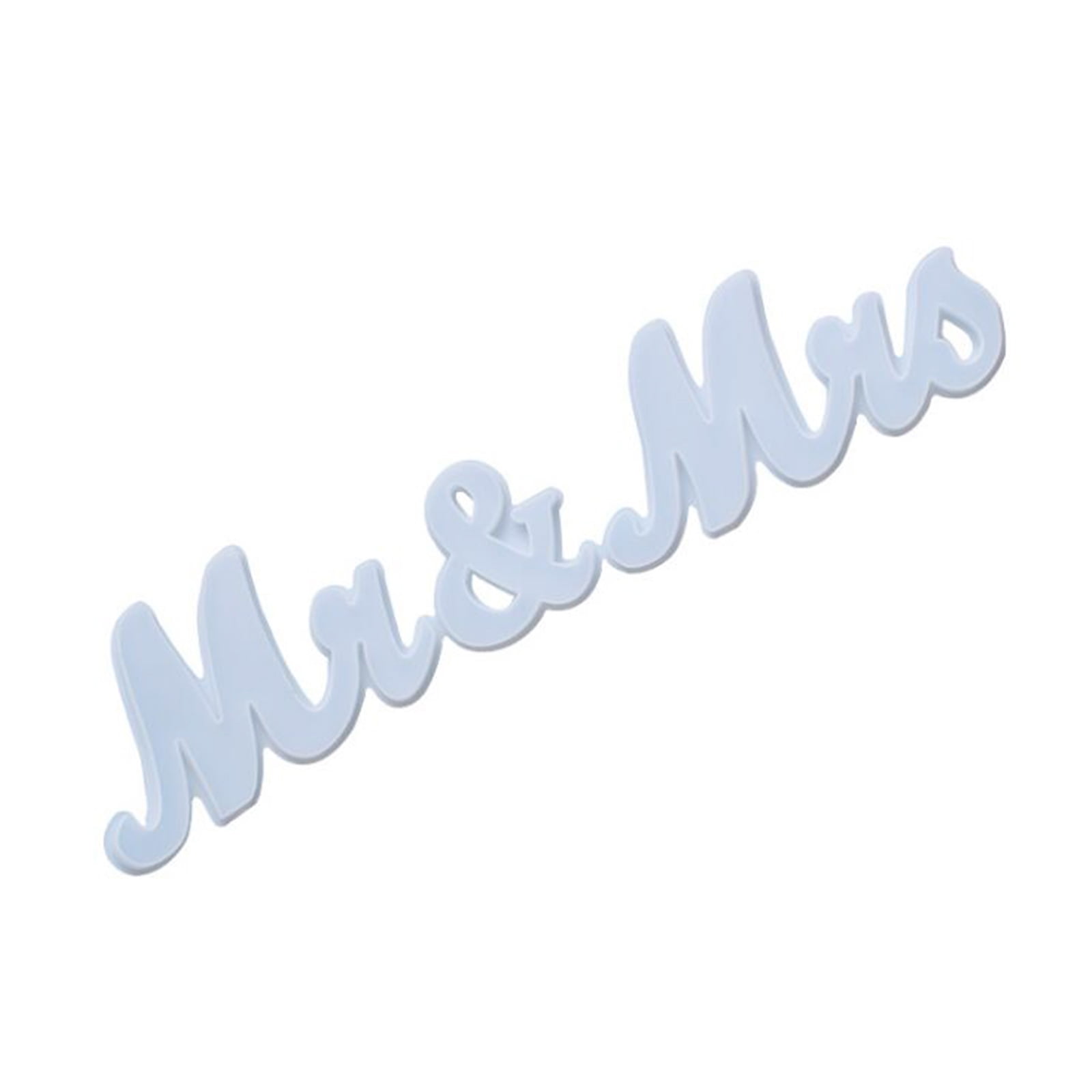 Milue Crystal Epoxy Resin Mold DIY MR& Words Hanging Pendant Listed ...