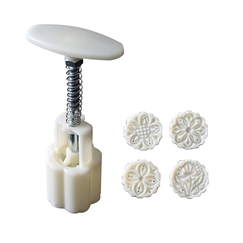 Milue DIY Mooncake Molds Dim Sum Cake Moulds Flower Fruit Shaped ...