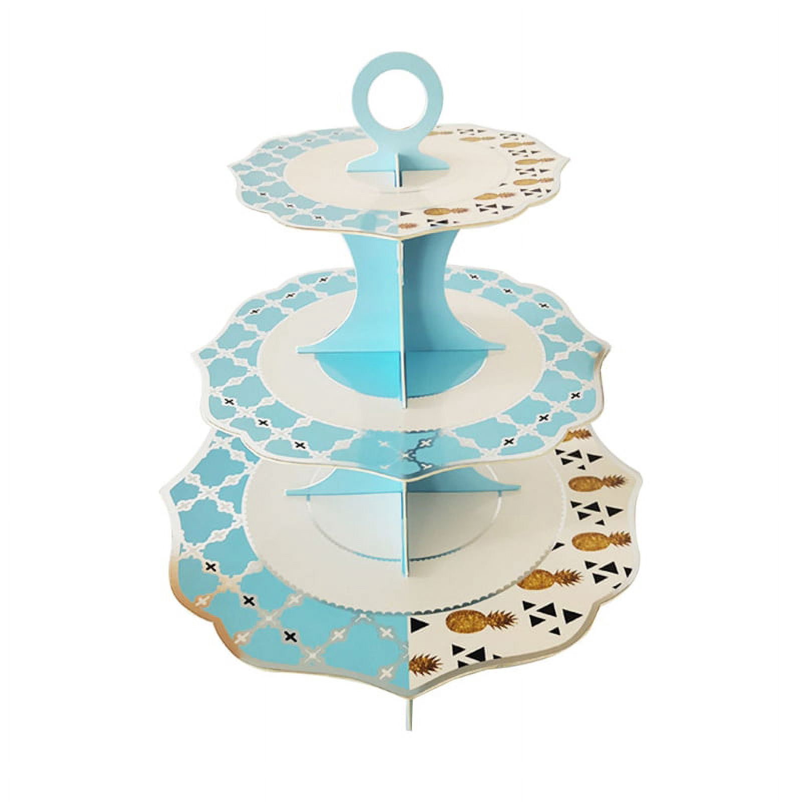 Milue Display Cupcake Stands Cardboard 3 Tier for Dessert Festivals ...