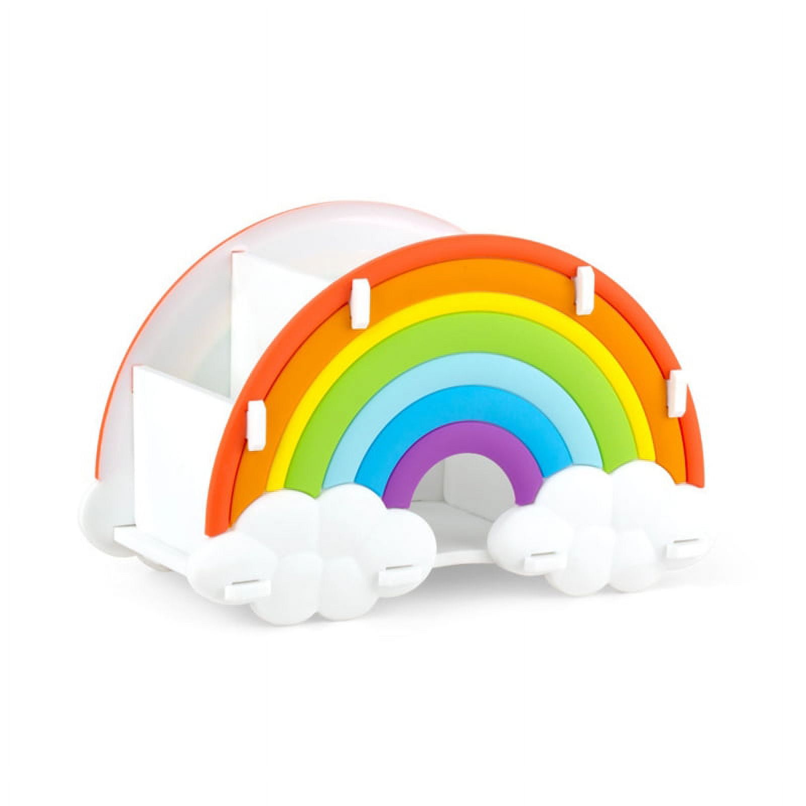 Milue Durable Pen Cup Rainbow Pencil Holder for Crayon Paint Brush Art ...