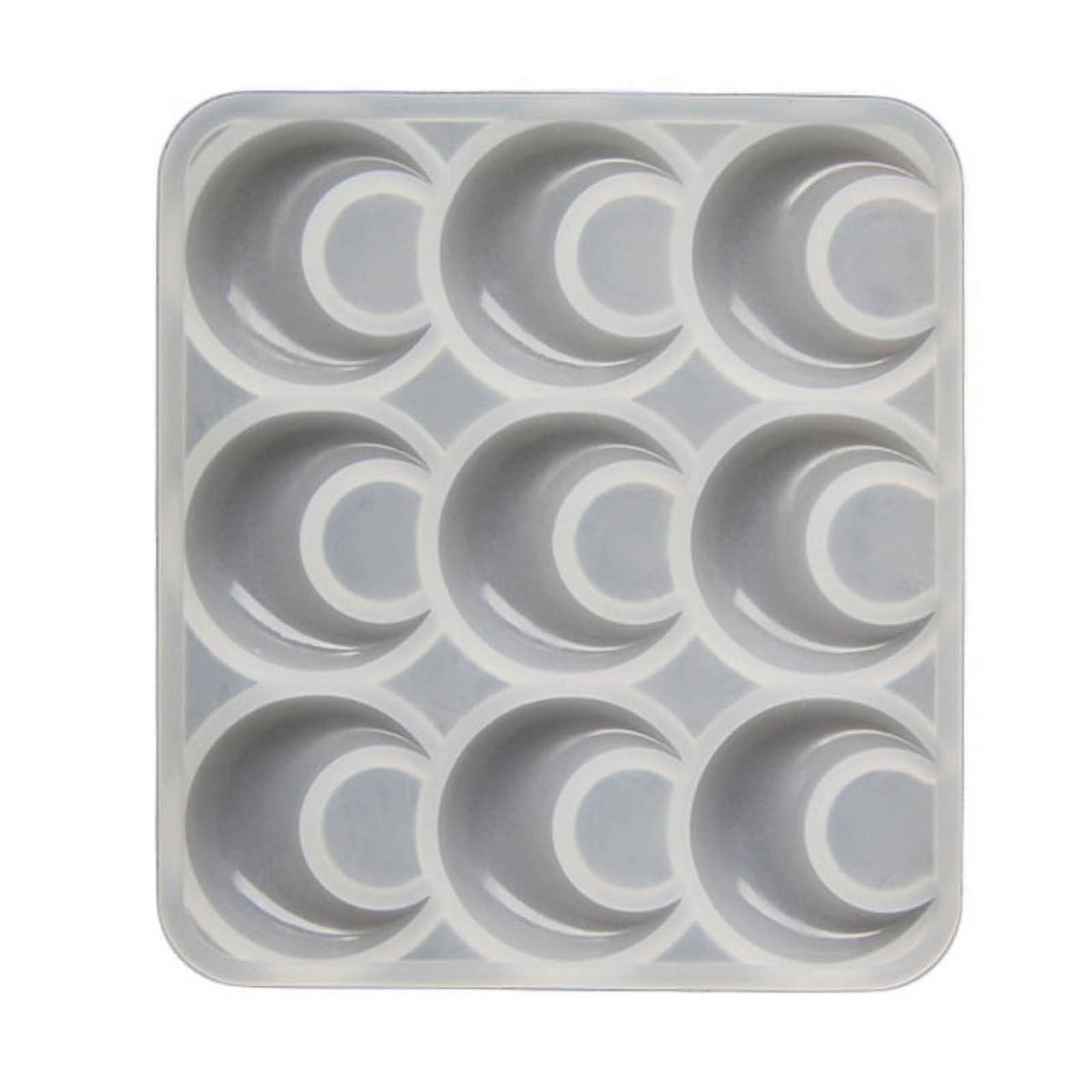 Milue Durable Silicone Casting Mold Moon Crescent Pendant Mould for DIY ...