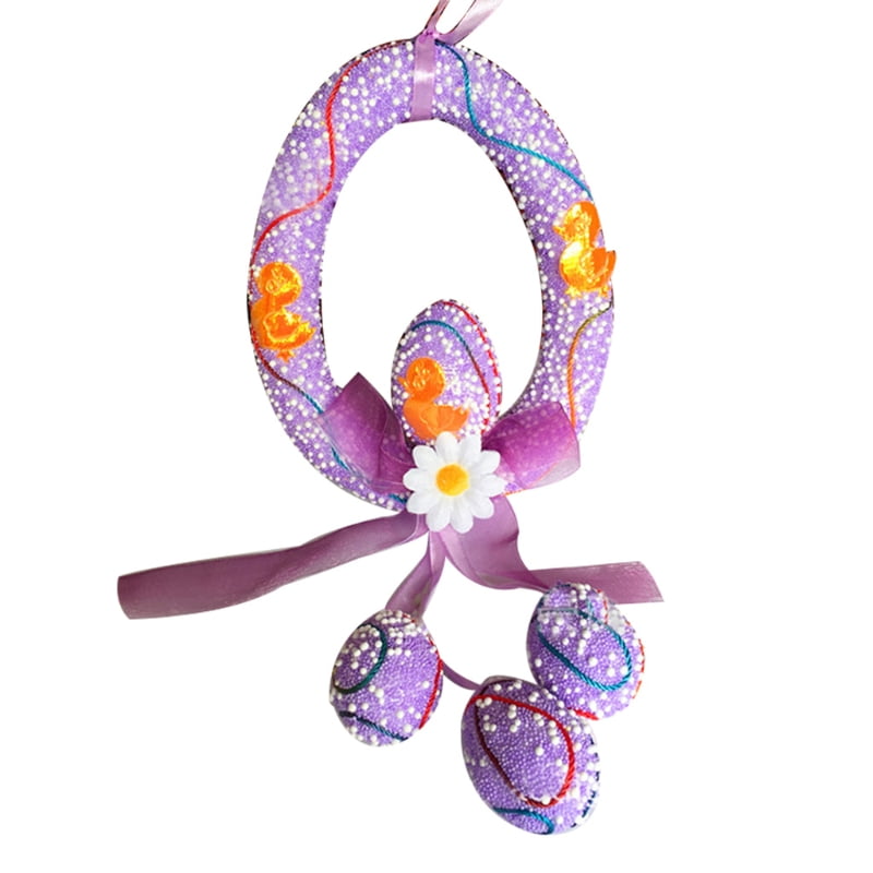 Milue Easter Egg Decorations DIY Round Bunny Ring Egg Crafts For Family ...