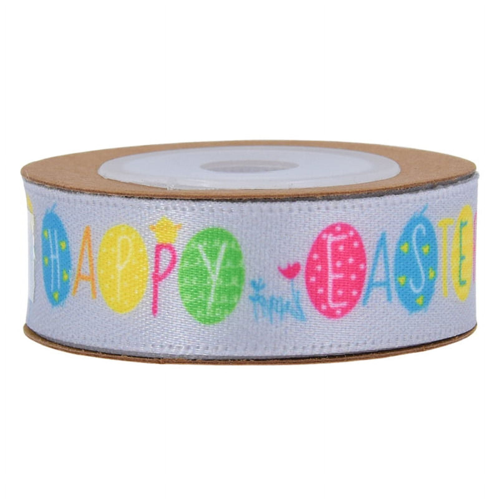 Milue Easter Ribbon Roll Bunny Rabbit Carrot Ribbons Hair Bow Diy Hair ...