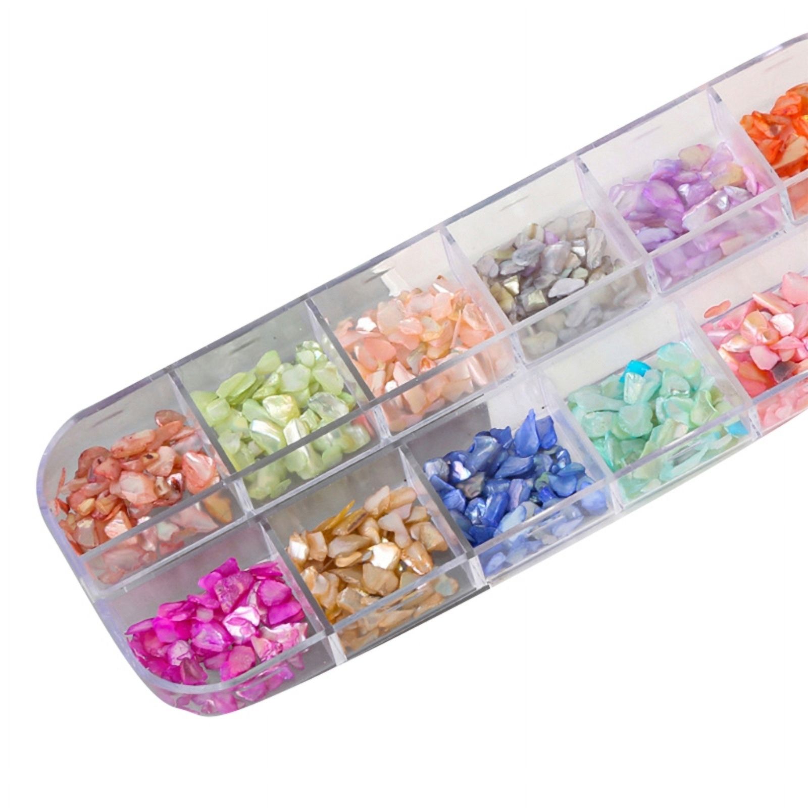 Milue False Nails, 3D Nail Art Shells Nail Sequins Shells Slice Nail ...