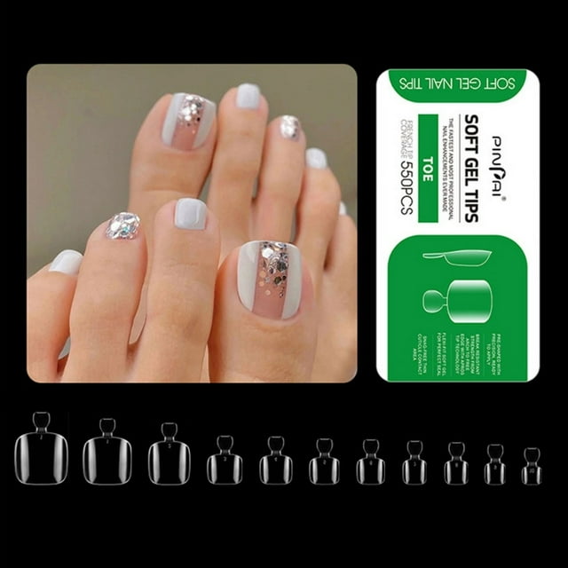Milue False Nails Artificial Full Cover Nail Tips False Nail Tips for ...