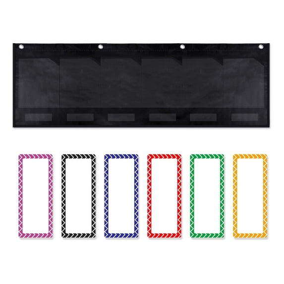 Milue File Organizer Chart Pocket Wall Storage Pocket Chart for Student ...