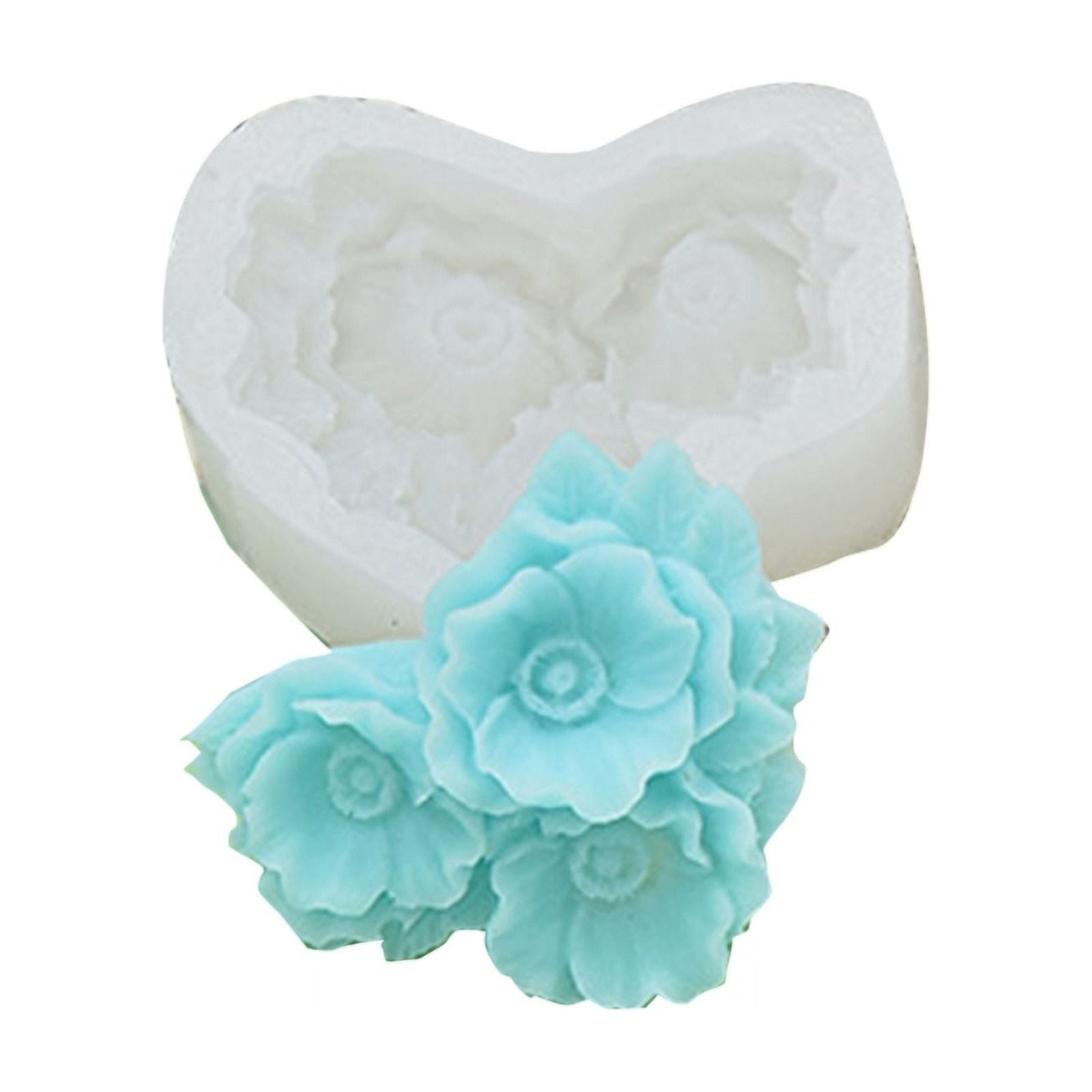 Milue Flower Shaped Candy Molds Silicone Moulds Cake Decorating Tools ...