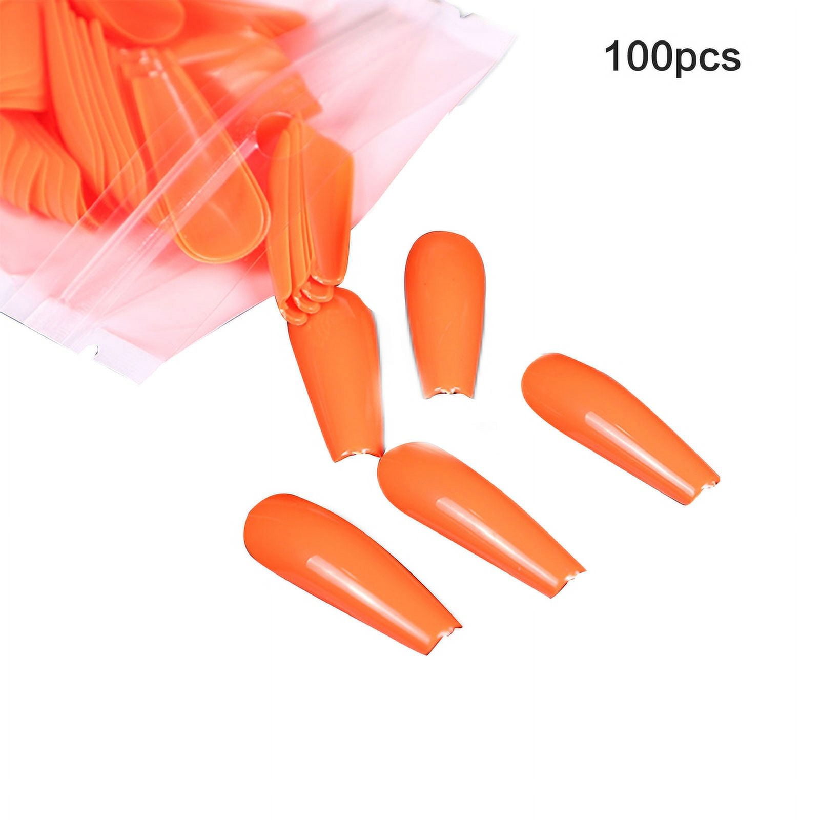 Milue French Ballerina Coffin False Nails Nail Polish Press On Nails