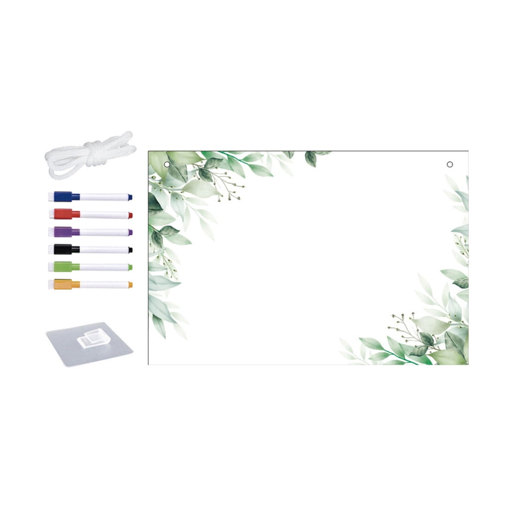 Milue Fridge Hanging Memo Board Weekly Whiteboard Clear Dry Erases ...