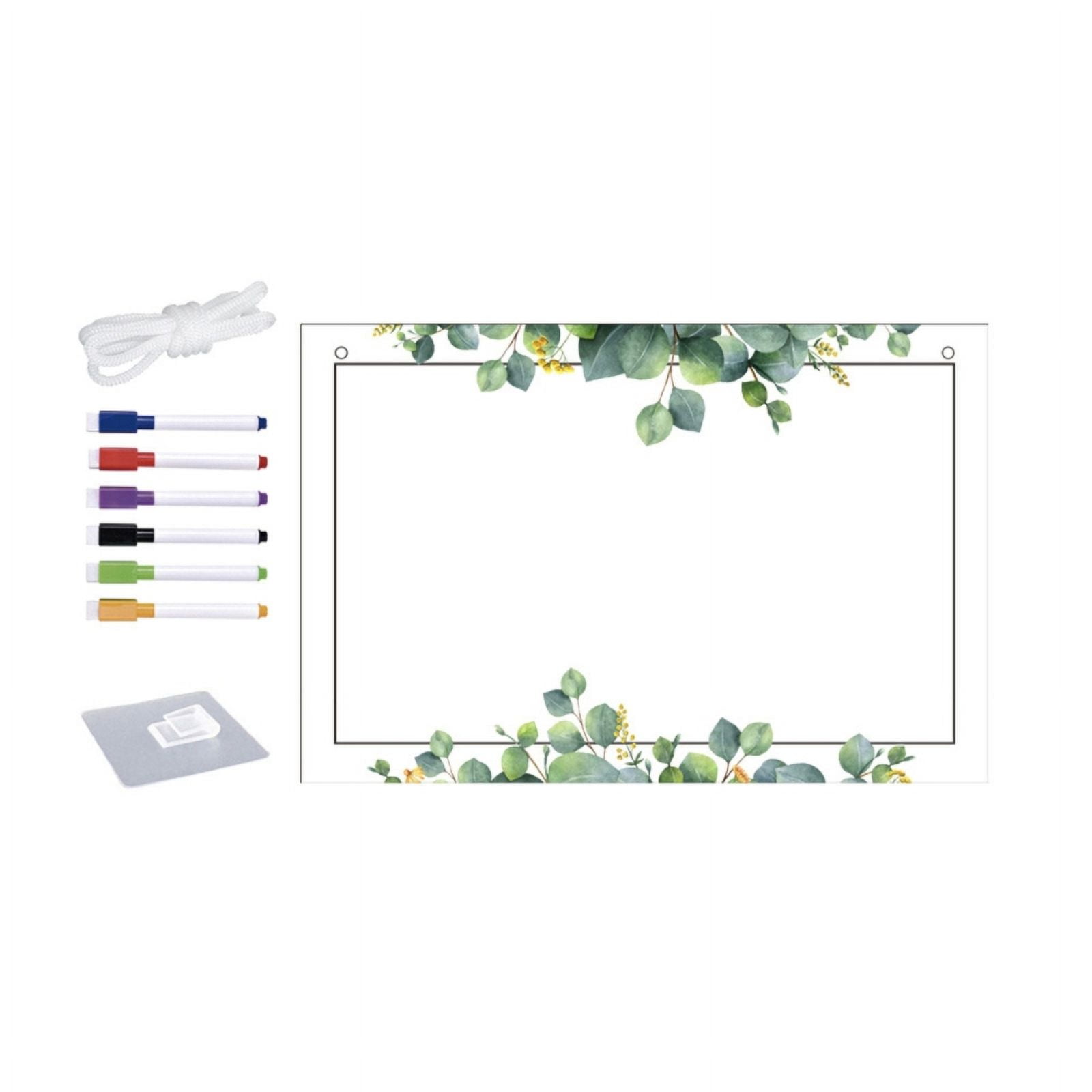 Milue Fridge Hanging Memo Board Weekly Whiteboard Clear Dry Erases ...