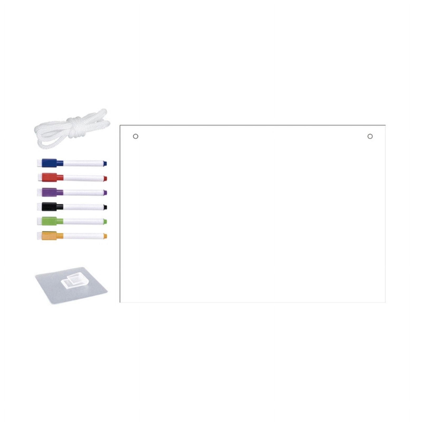 Milue Fridge Hanging Memo Board Weekly Whiteboard Clear Dry Erases ...