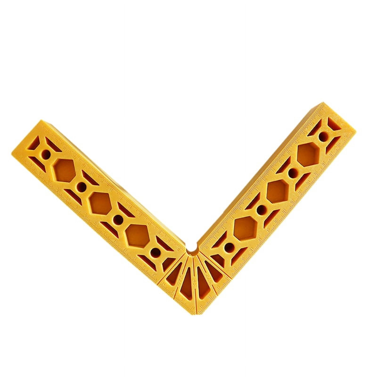 Milue High Quality Plastic Carpentry L-Corner Ruler with Angle Clamps ...