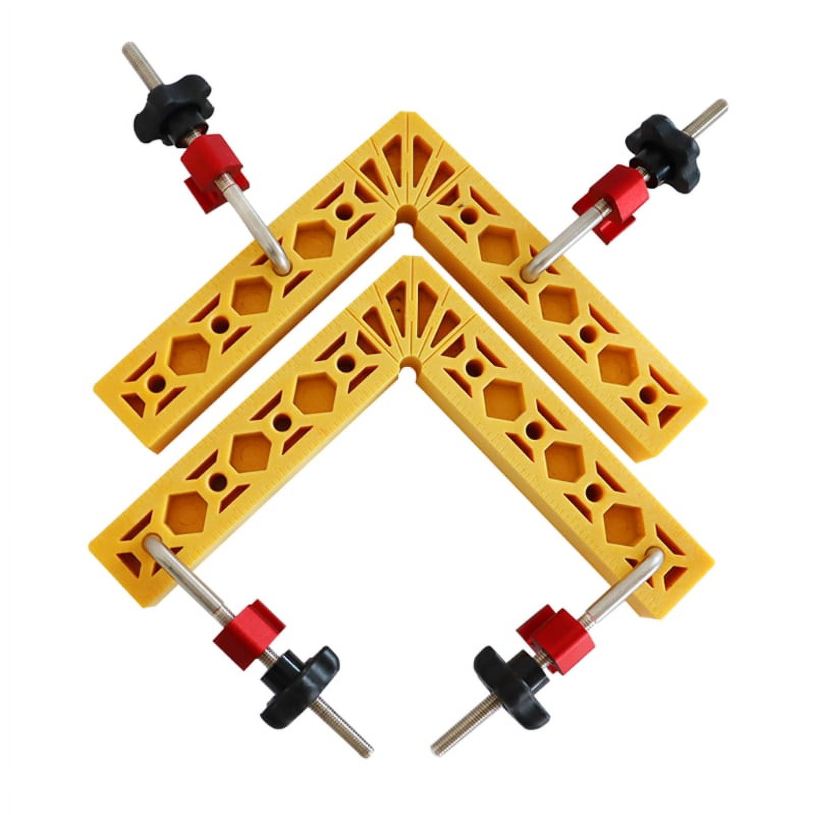 Milue High Quality Plastic Carpentry L-Corner Ruler with Angle Clamps ...