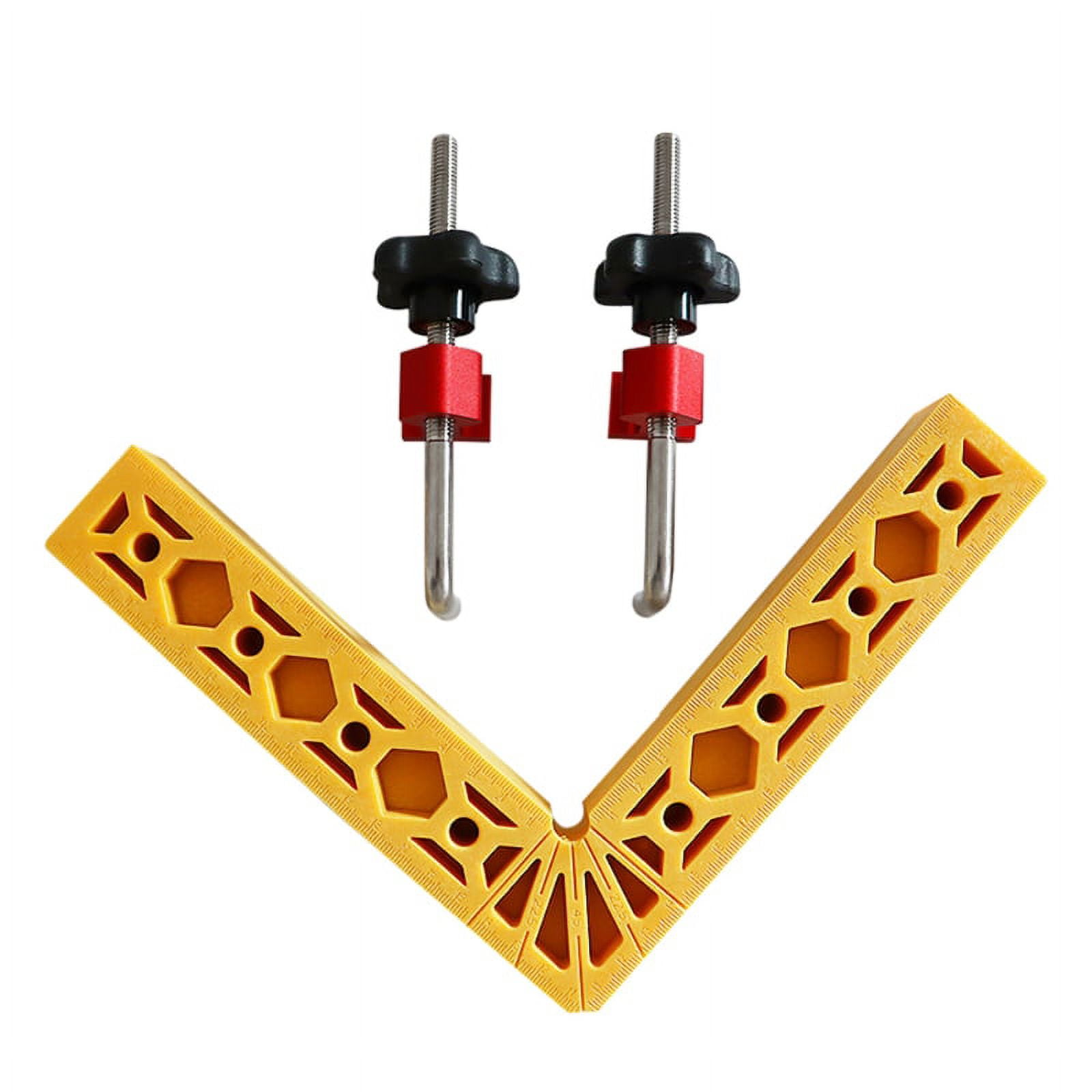 Milue High Quality Plastic Carpentry L-Corner Ruler with Angle Clamps ...