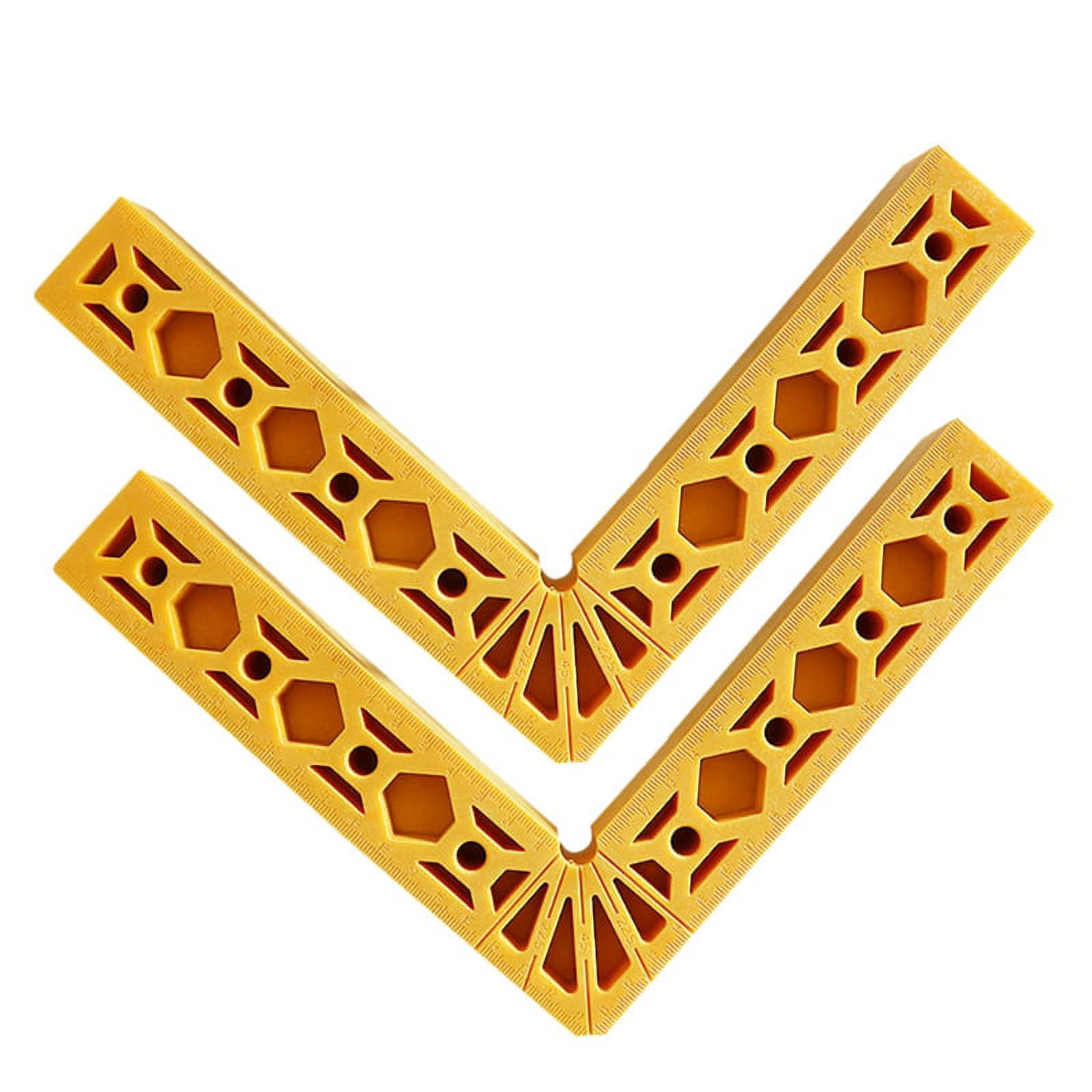 Milue High Quality Plastic Carpentry L-Corner Ruler with Angle Clamps ...