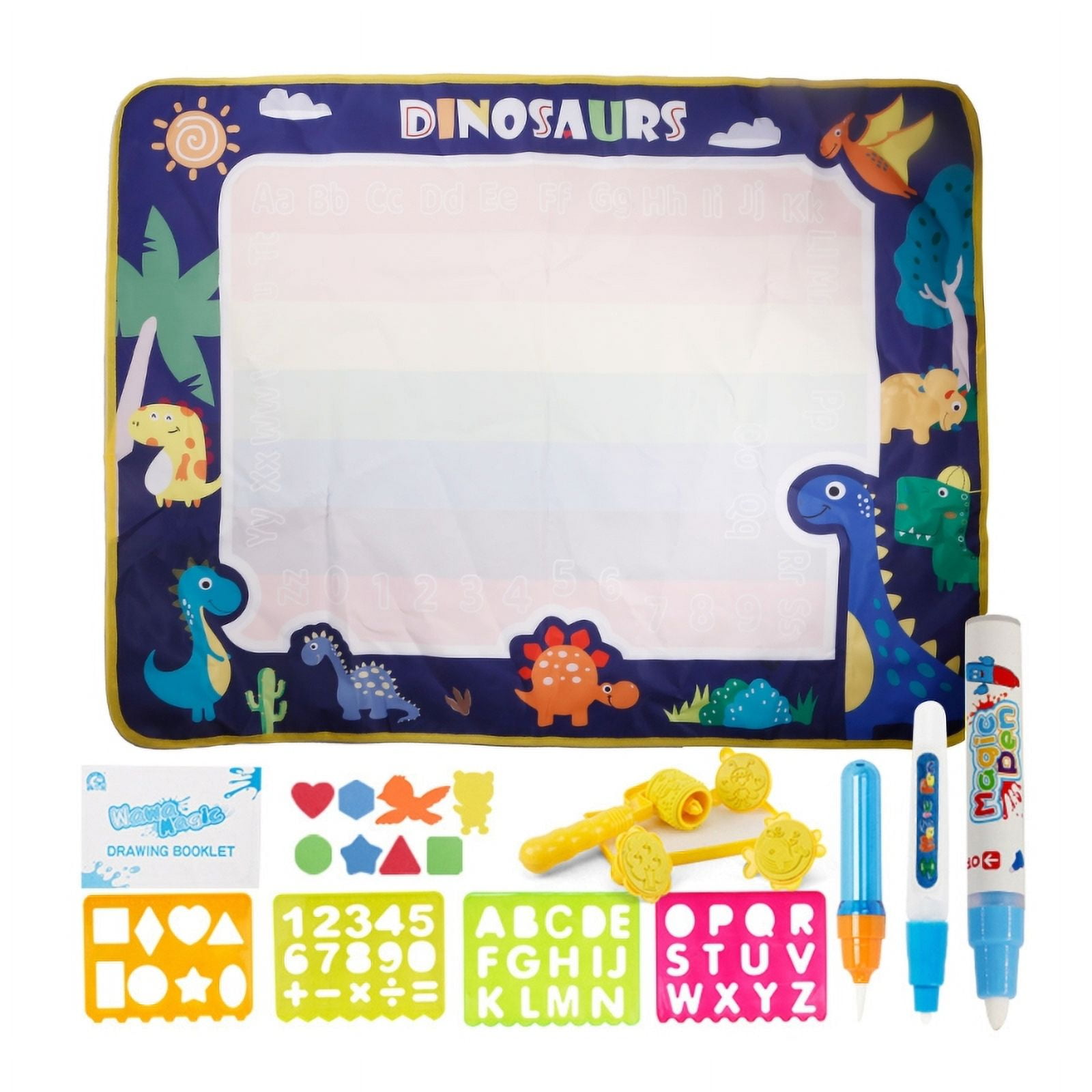 Milue Kids Water Painting Board Aquas Coloring Mat Mess Free Magic ...
