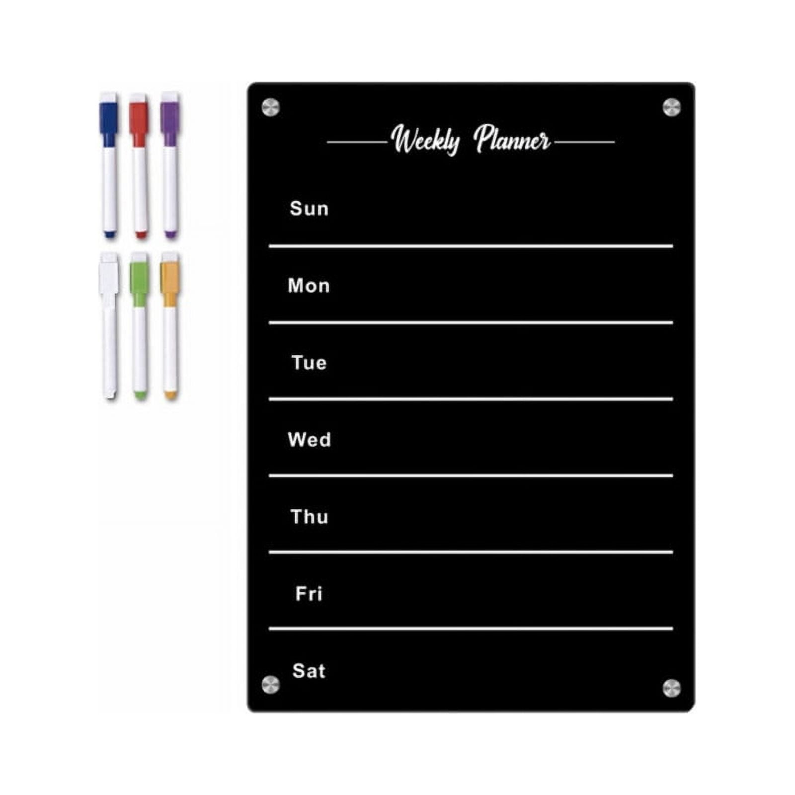 Milue Magnetic Chalkboard Calendar for Fridge, Magnetic Calendar ...