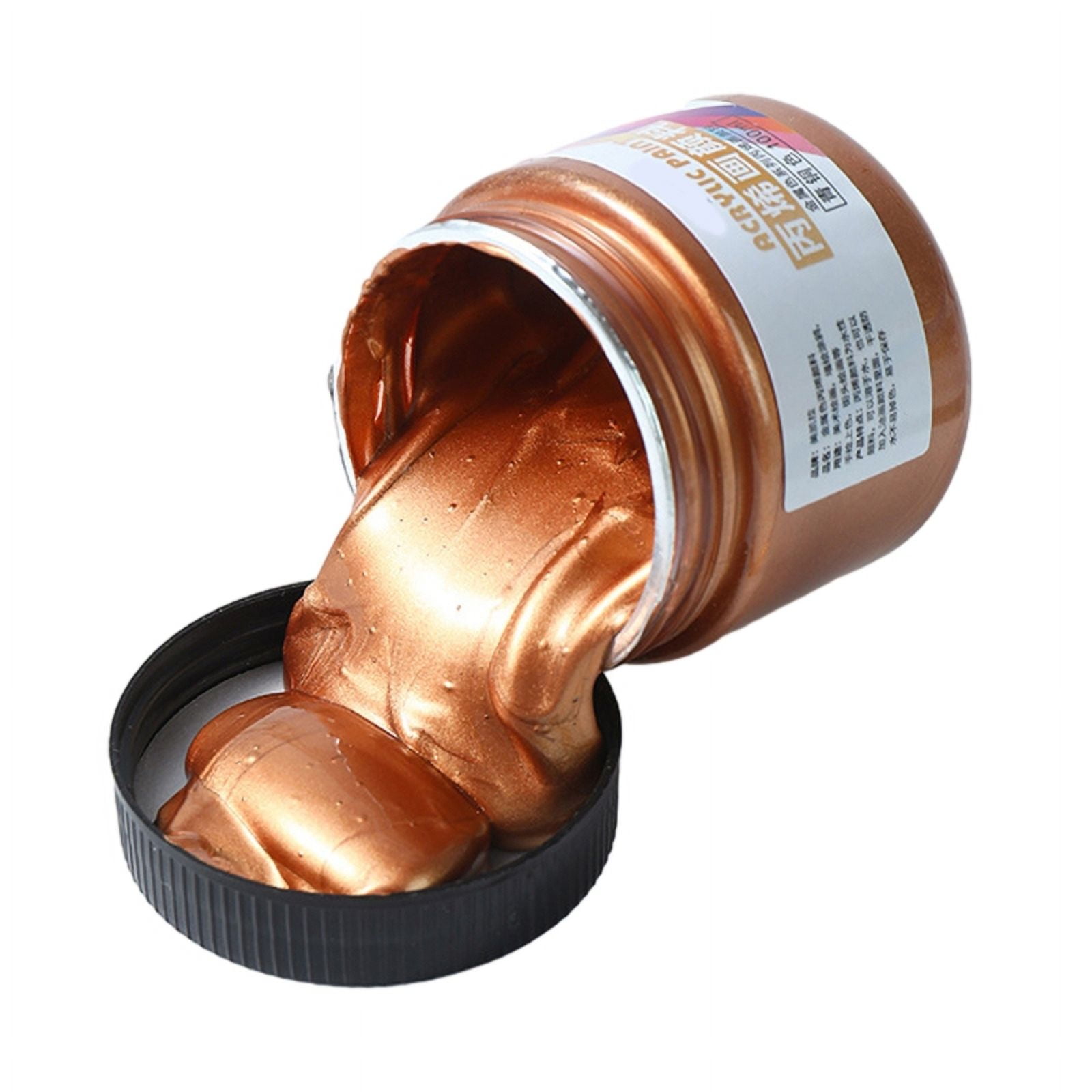 Milue Metallic Acrylic Paint Waterproof Metallic Paints Rich Pigments ...