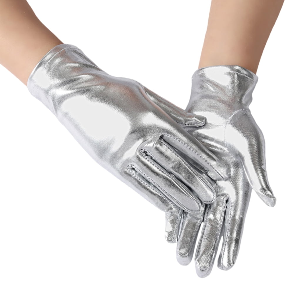 Milue Metallic Gloves Party Supply for Opera Stage Shows Nightclub ...
